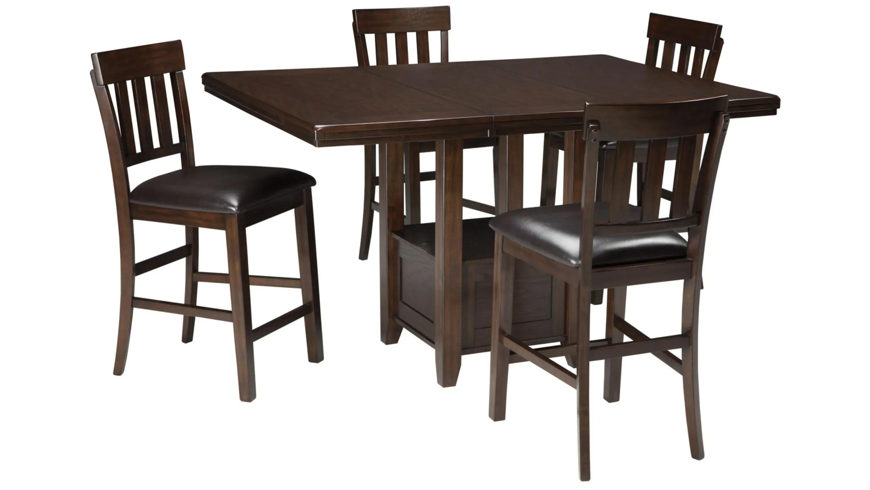 Haddigan Casual Rectangular Dining Room Counter Extendable Table ...