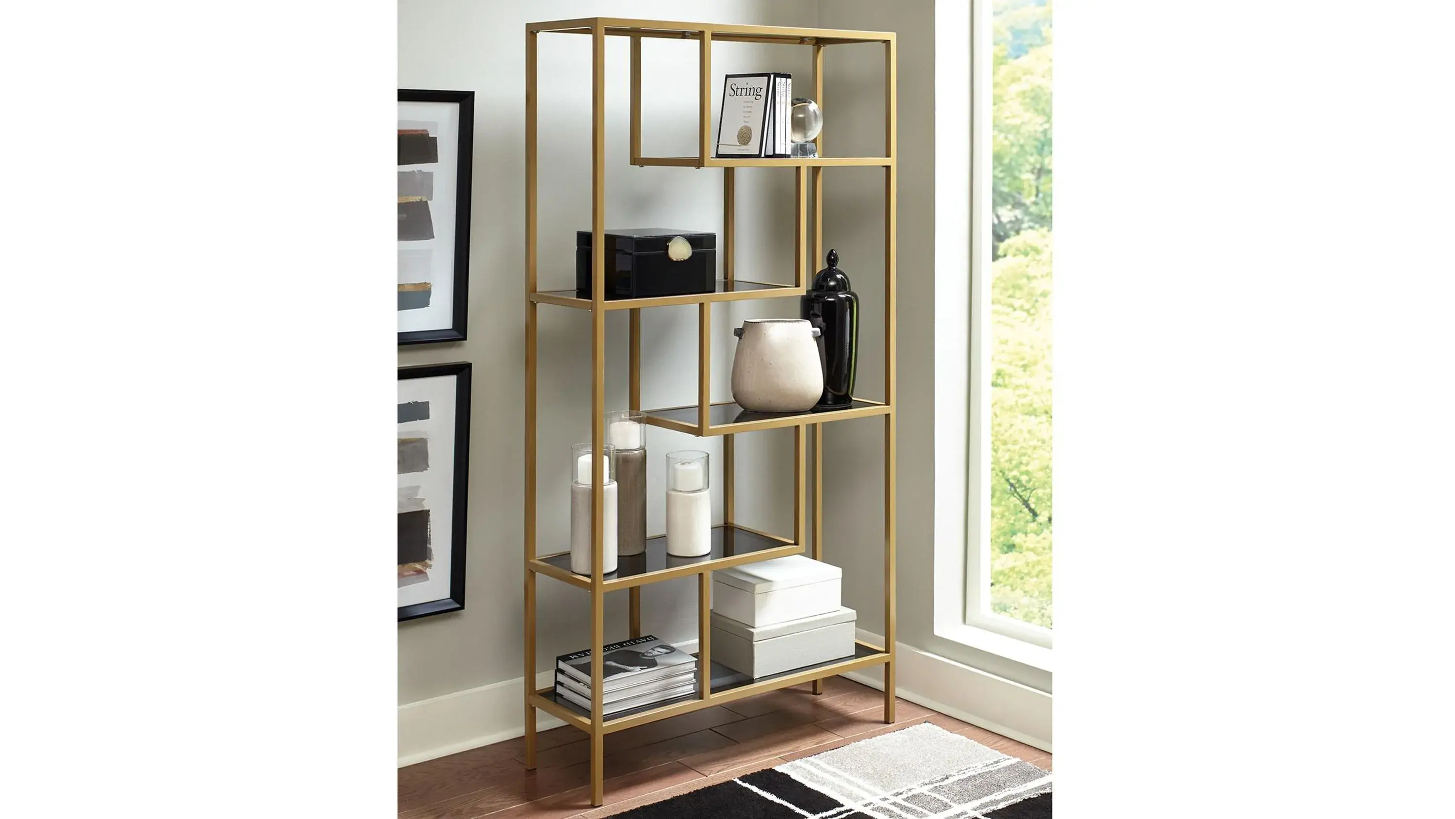 Frankwell Contemporary Bookcase | Raymour & Flanigan