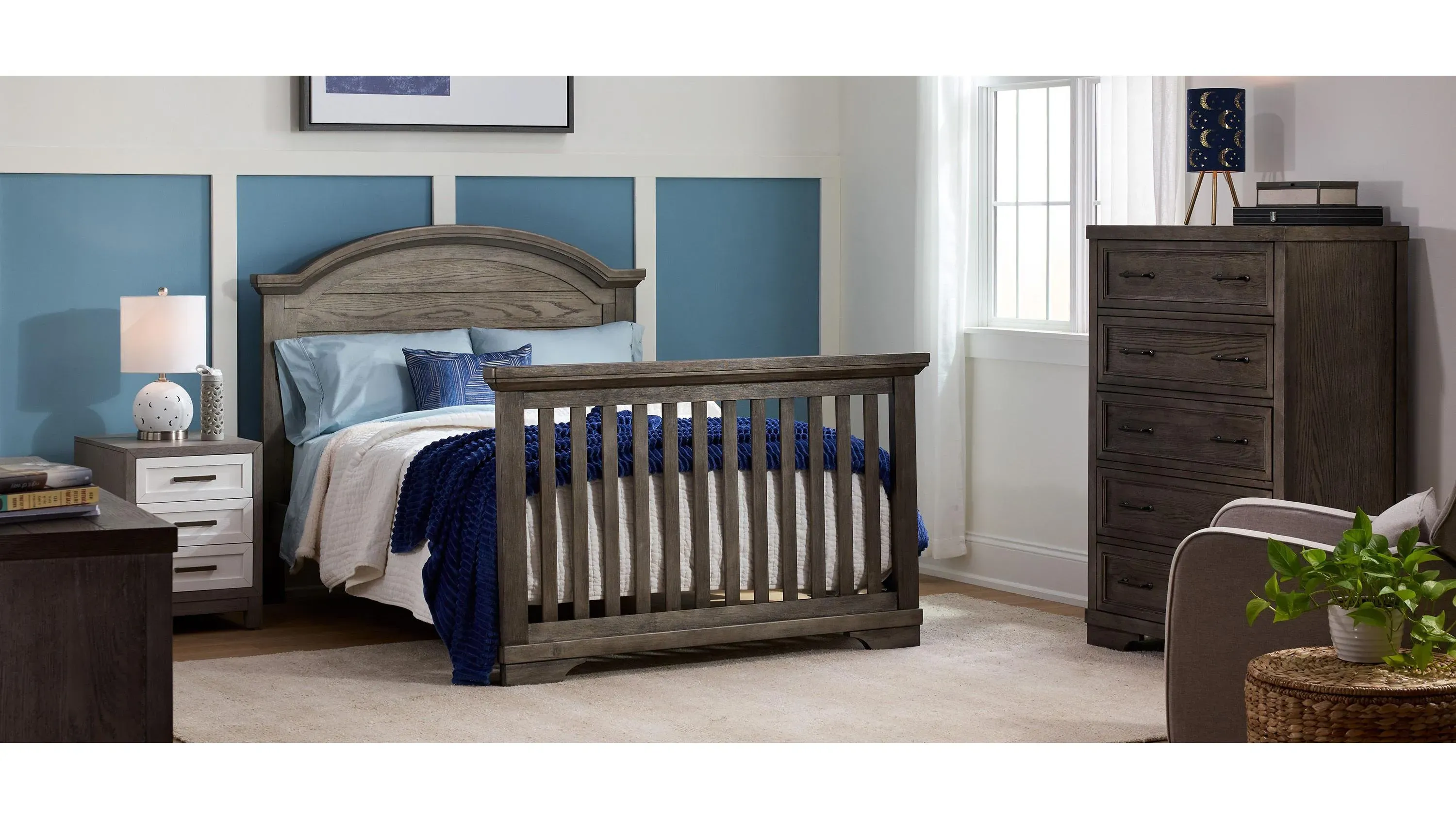 Carter Convertible Crib with Conversion Rails | Raymour & Flanigan
