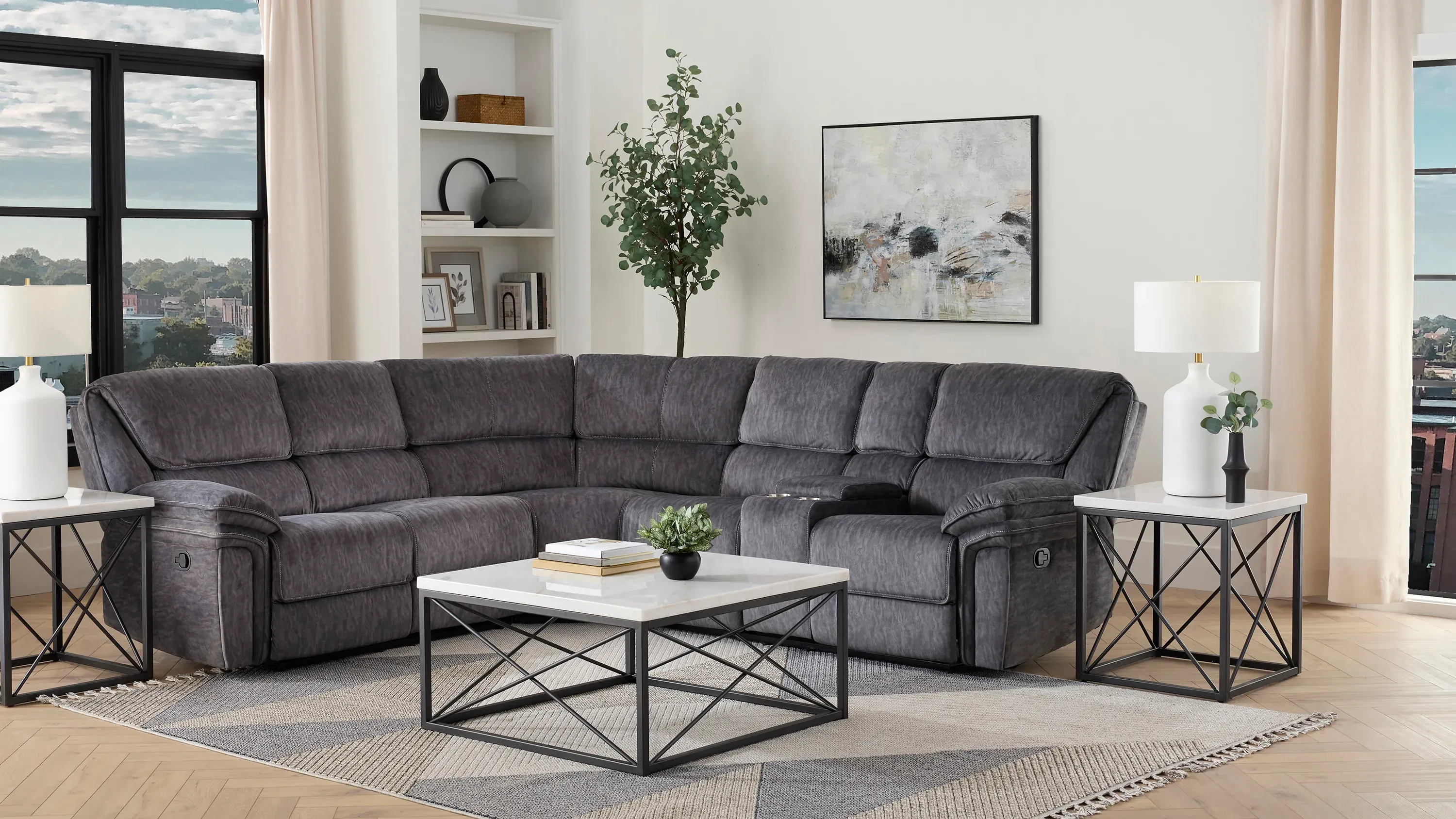 Raymour and flanigan small sectionals store