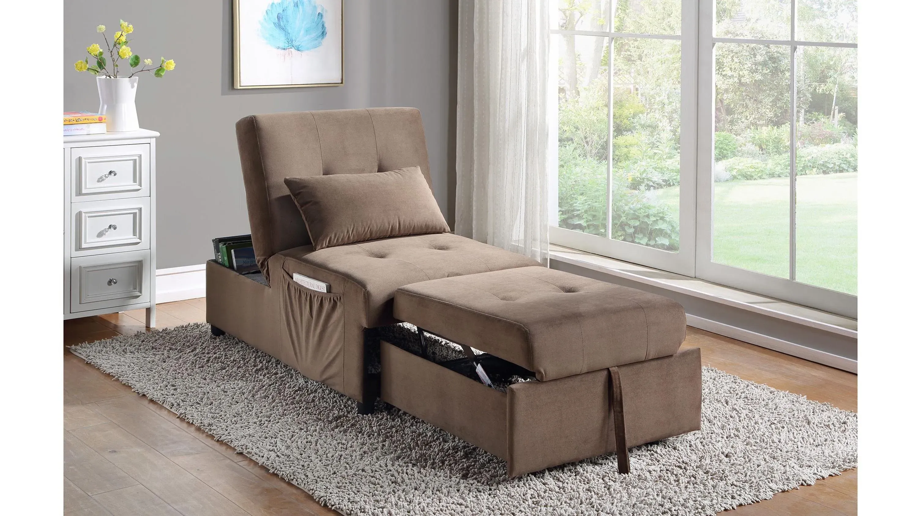 Fraser Chair with Pullout Bed | Raymour & Flanigan | Raymour & Flanigan