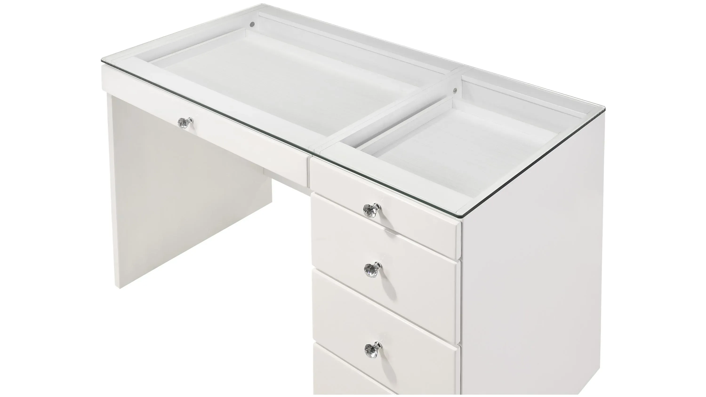 makeup table with mirror small