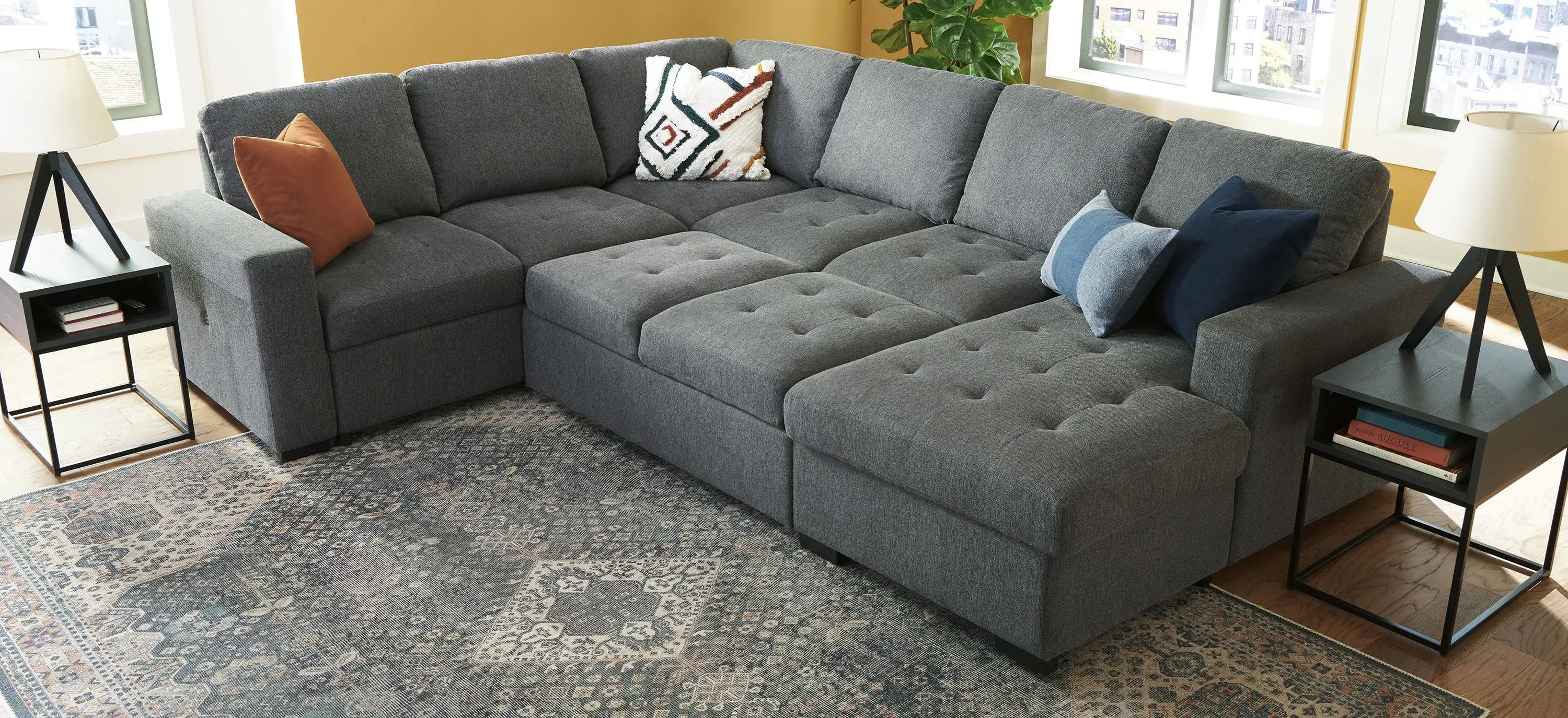 Millcoe 3-Pc Pop Up Bed Sectional | Raymour & Flanigan