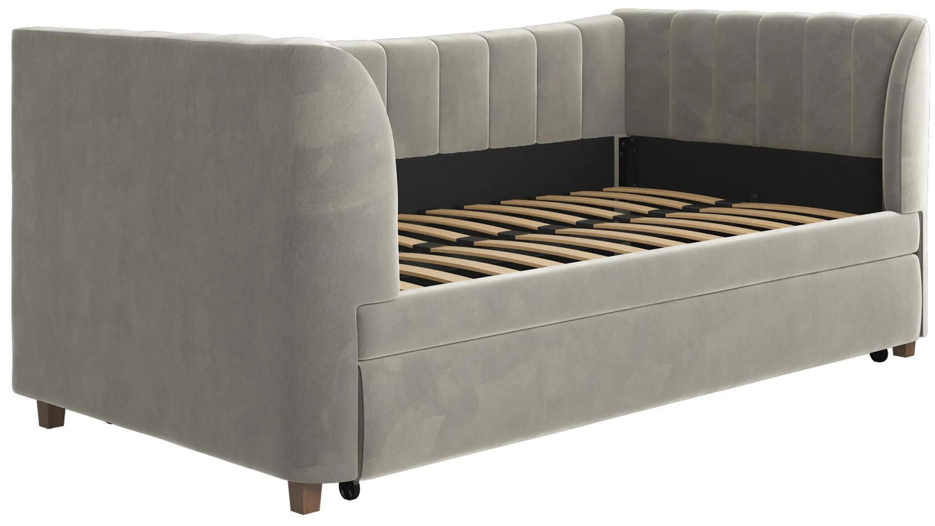 Little Seeds Valentina Upholstered Daybed with Trundle | Raymour & Flanigan