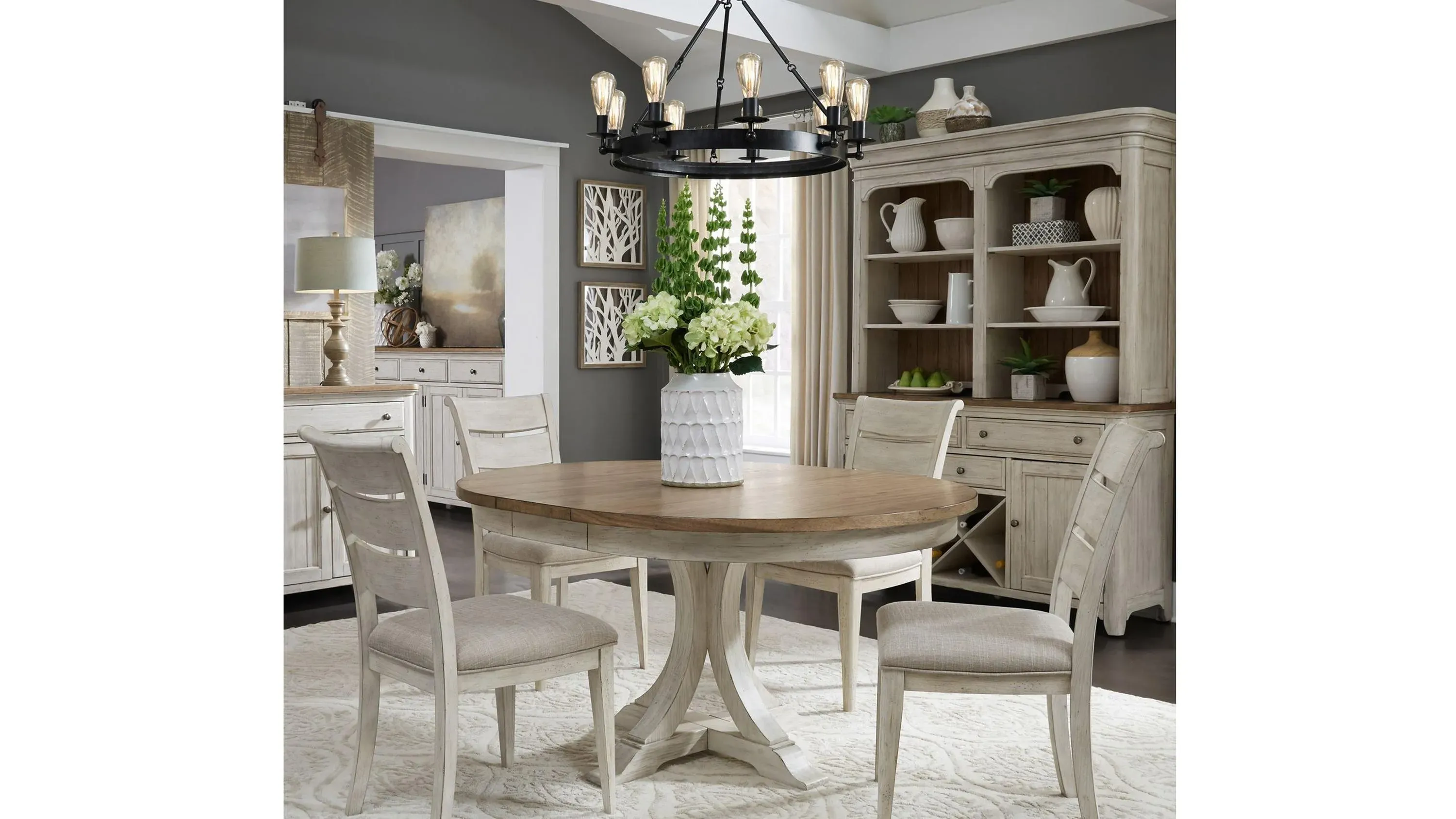Farmhouse Reimagined 5 pc. Dining Set Raymour Flanigan