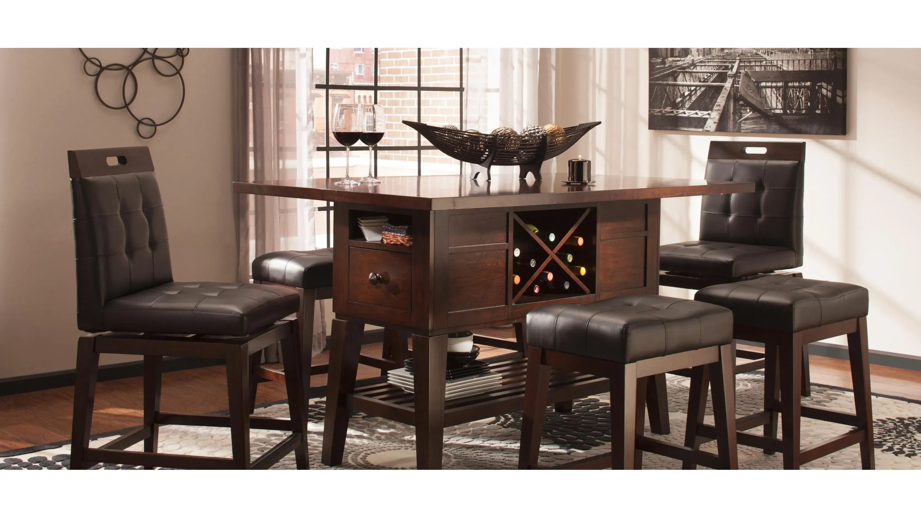 barstool dining room table
