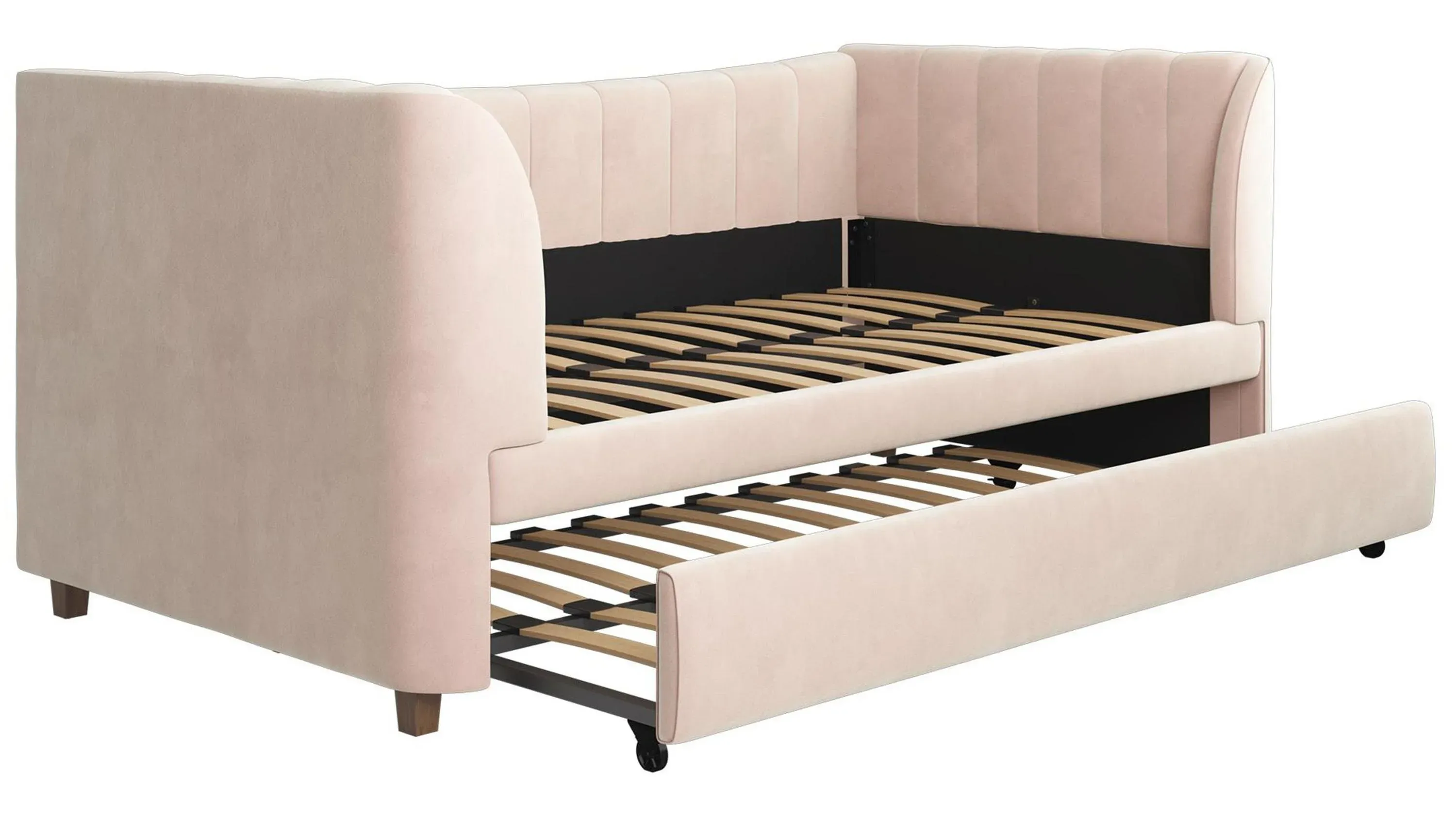 Little Seeds Valentina Upholstered Daybed with Trundle | Raymour & Flanigan