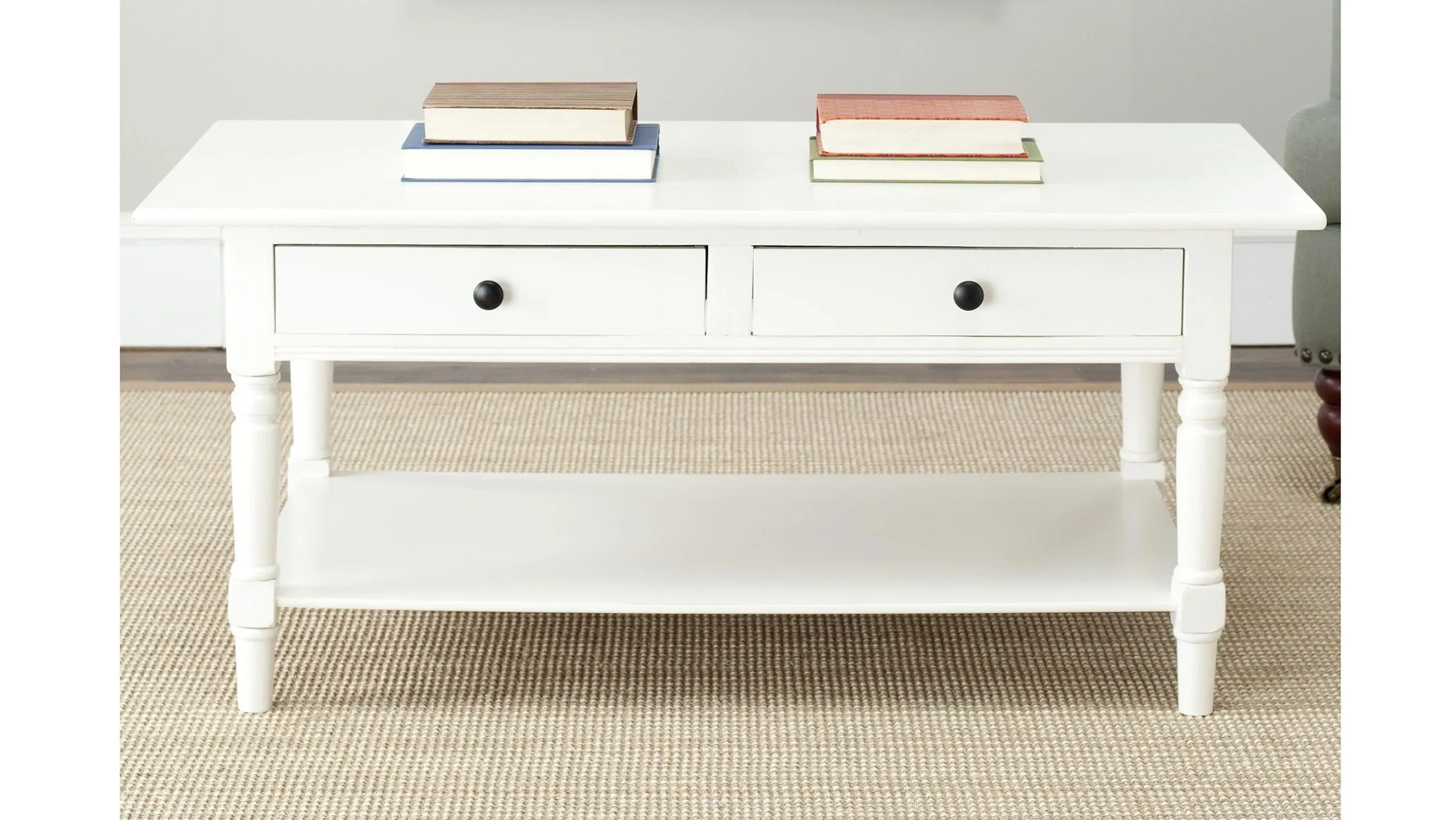 Alphonse 2 Drawer Coffee Table | Raymour & Flanigan