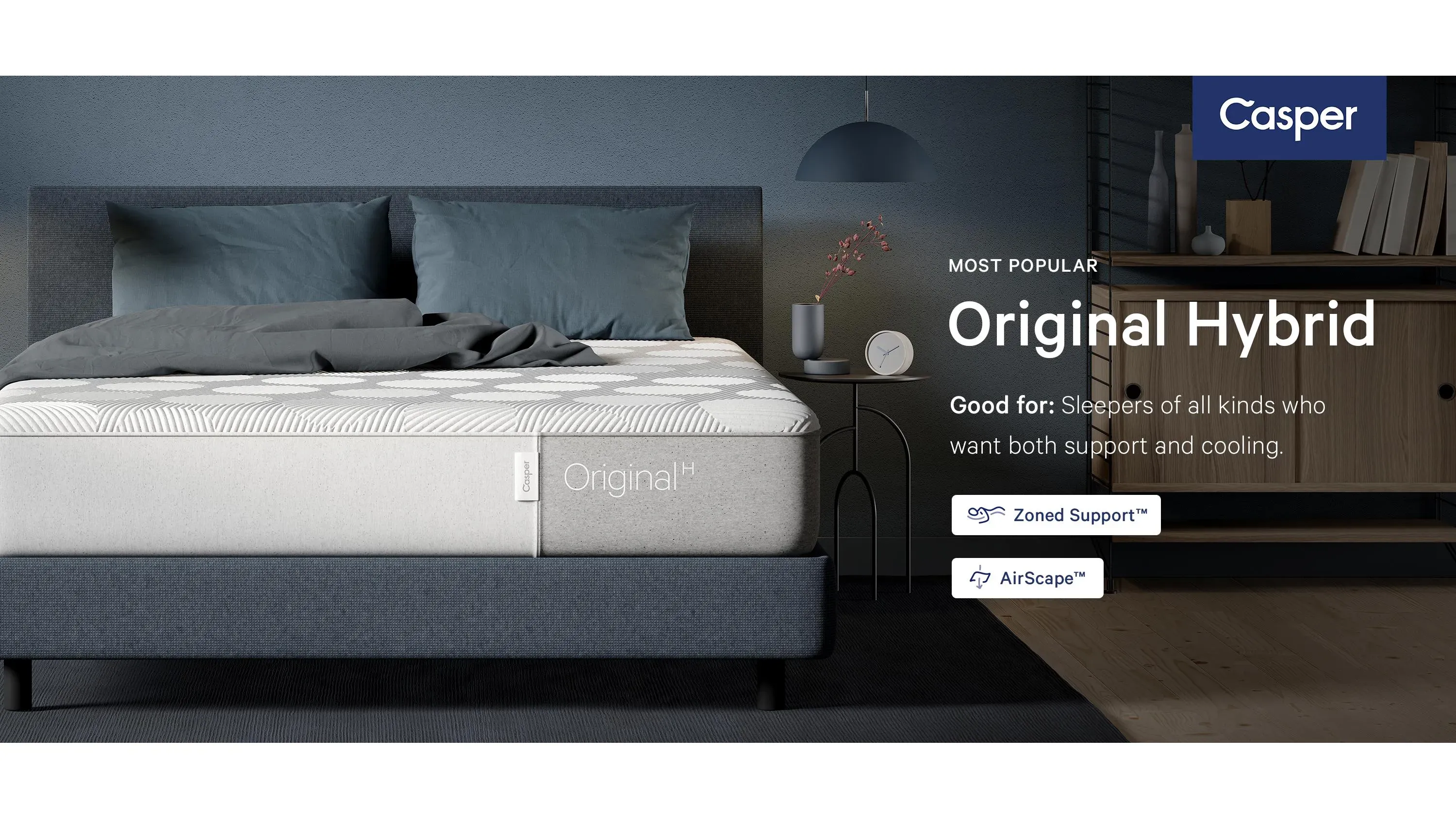 Casper original hybrid queen store