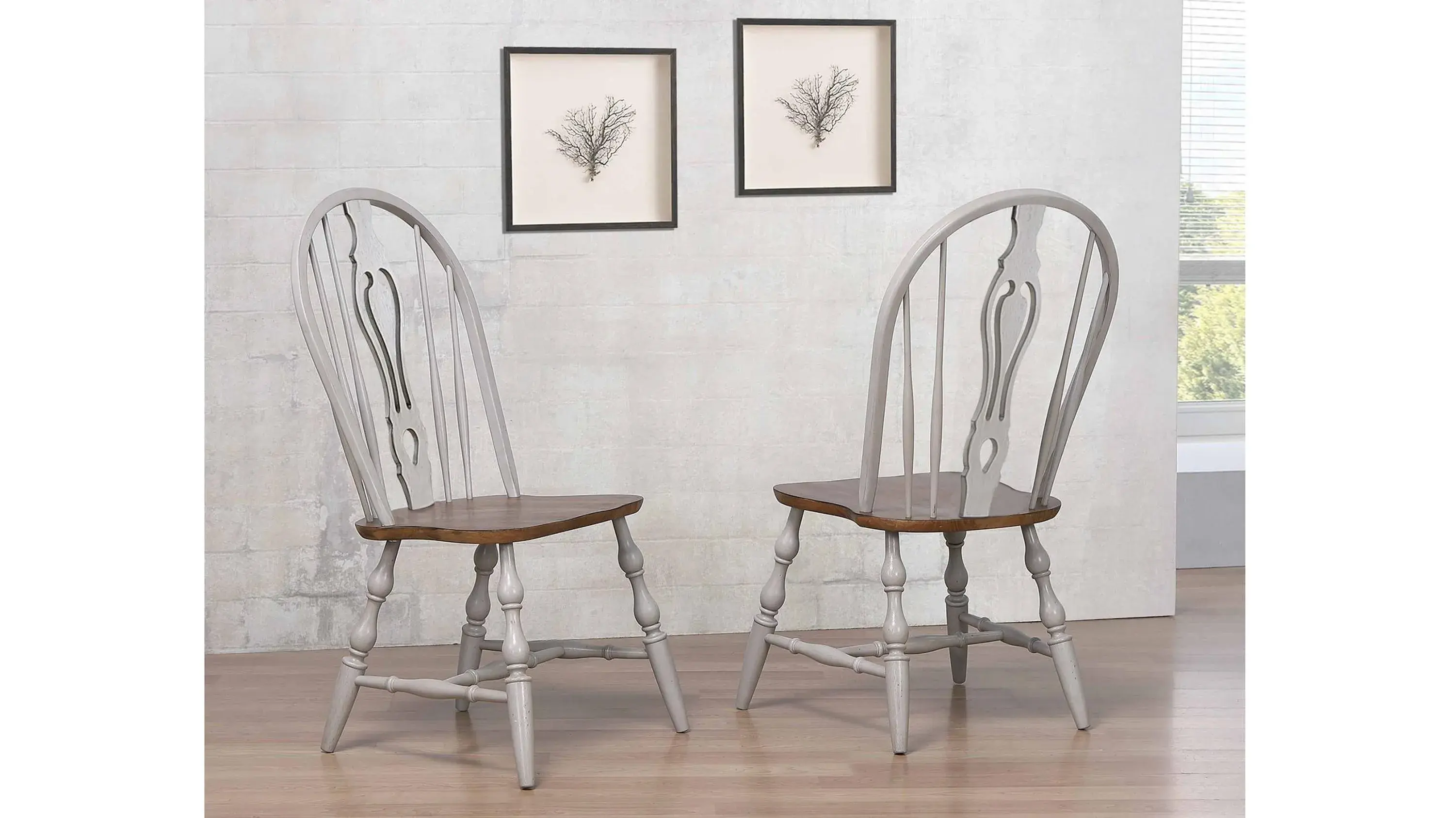 Country Grove Keyhole Dining Chair- Set of 2 | Raymour & Flanigan