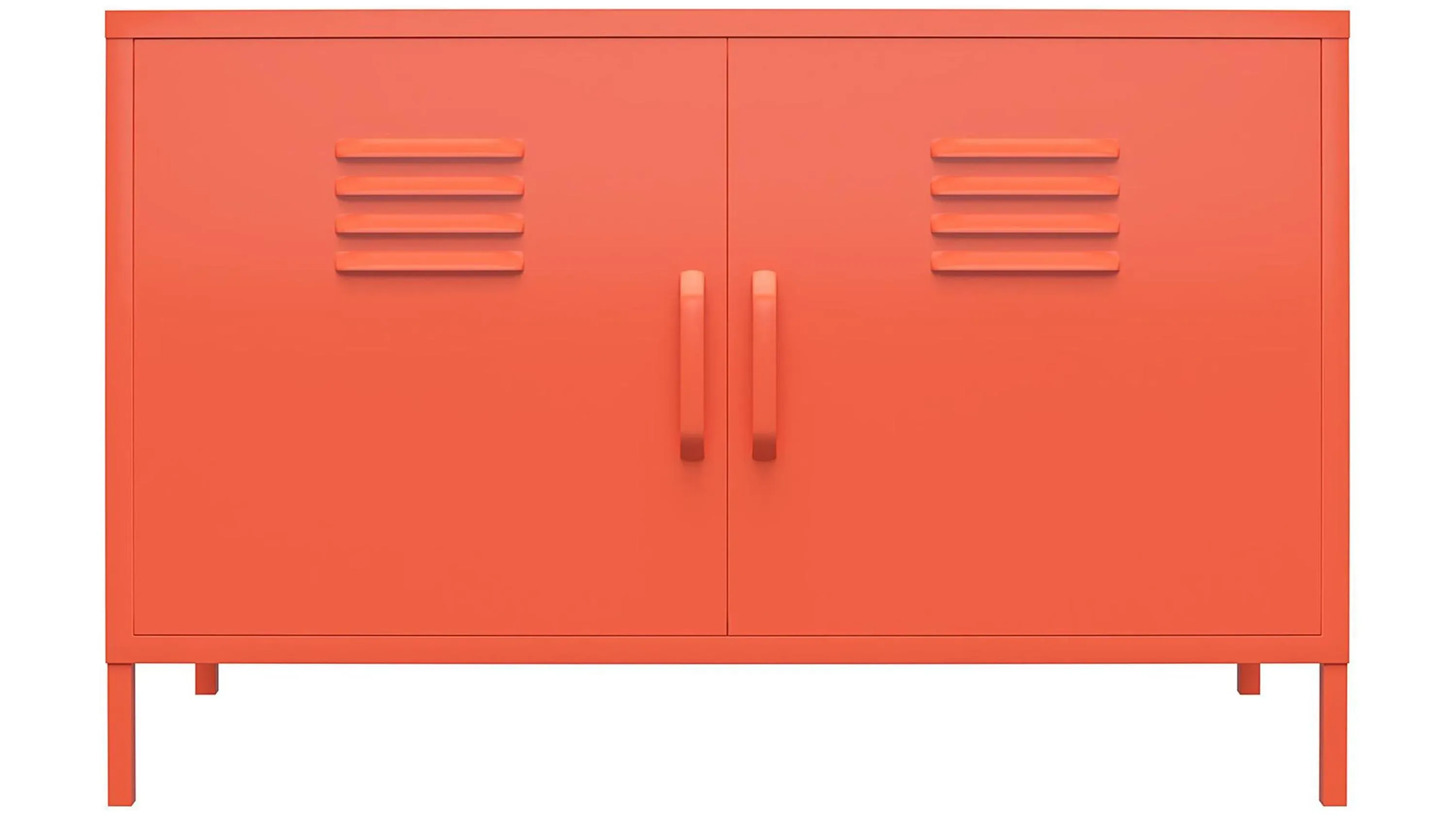 Novogratz Cache Two Door Metal Locker Accent Cabinet | Raymour & Flanigan