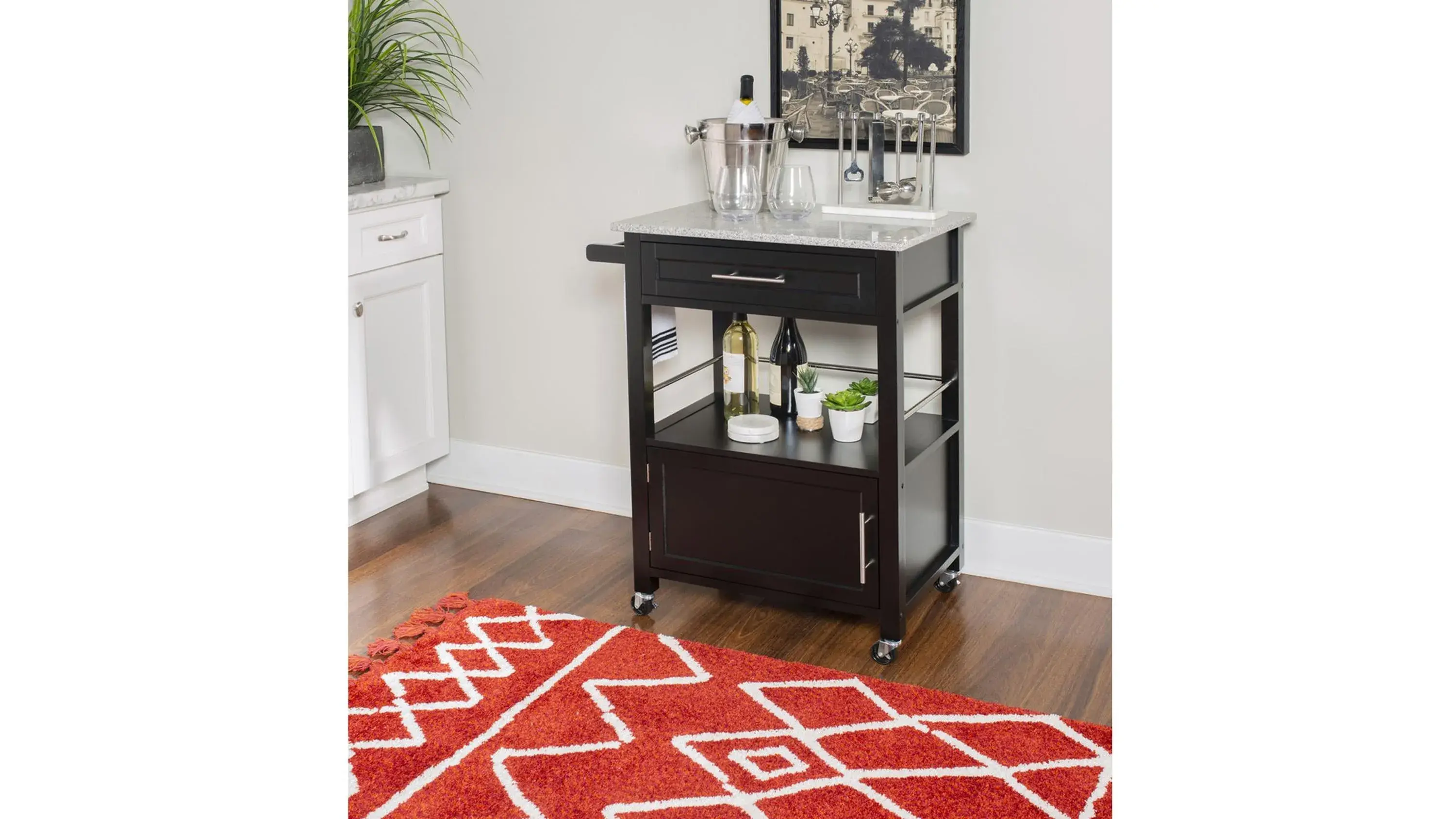Malinta Kitchen Cart | Raymour & Flanigan