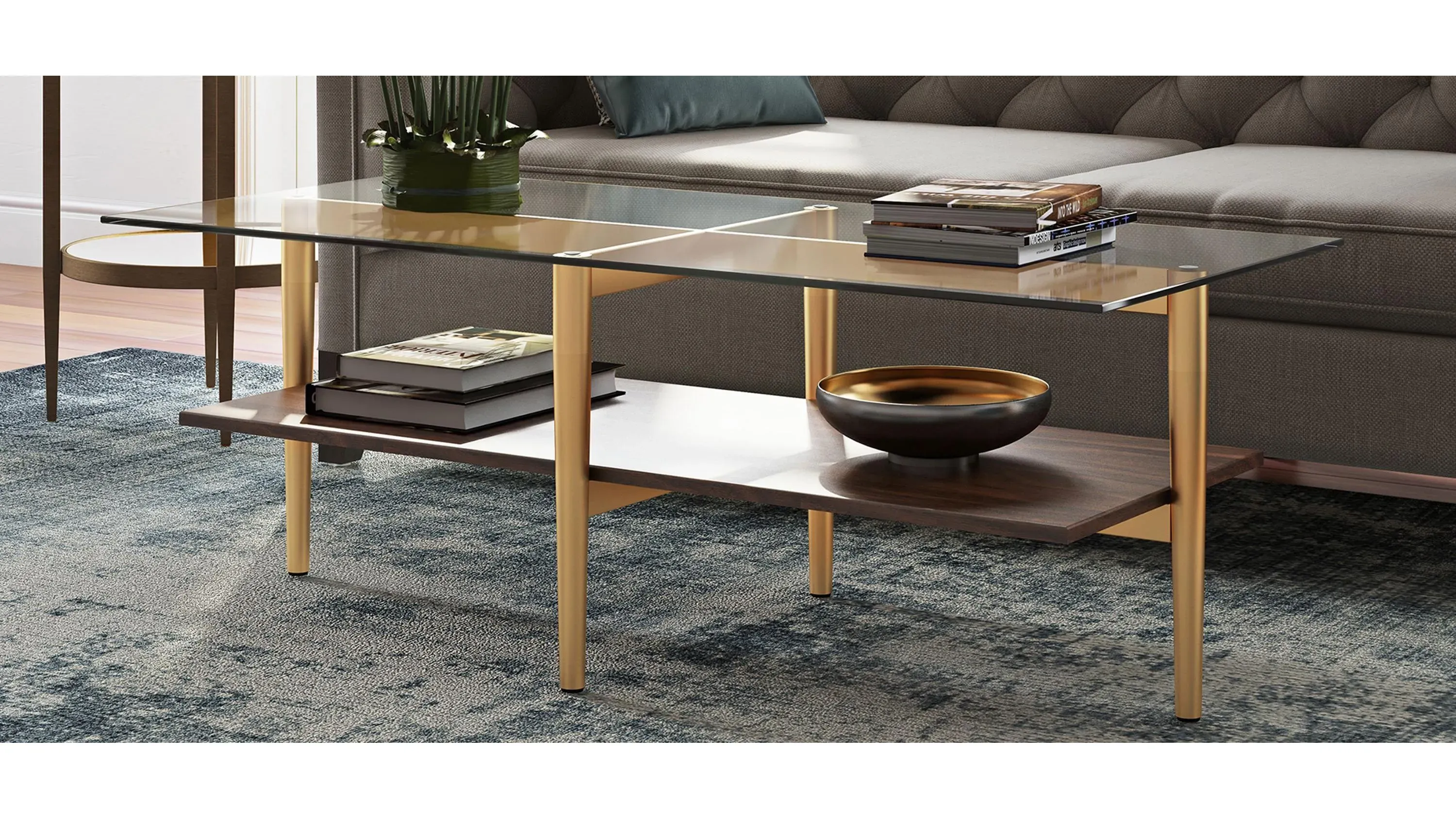 Mid century art display coffee table store