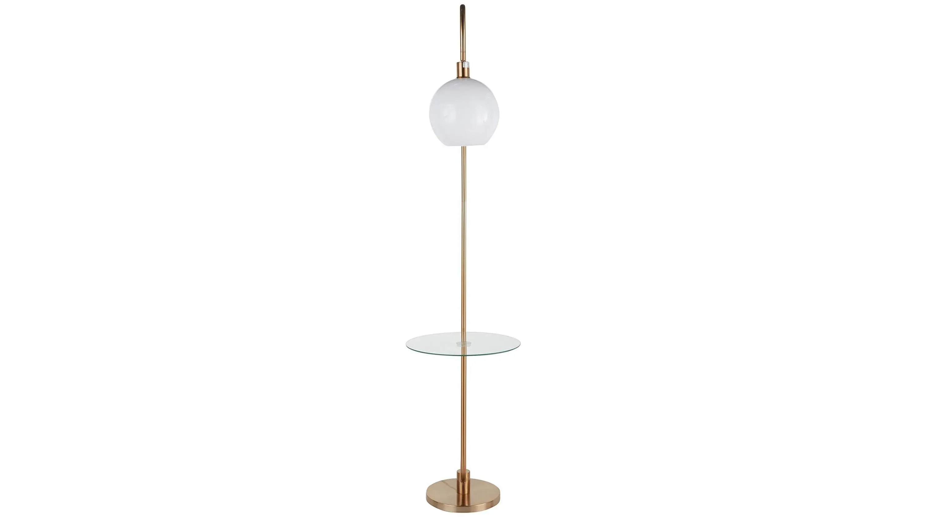 Trombone Floor Lamp with Table | Raymour & Flanigan | Raymour & Flanigan