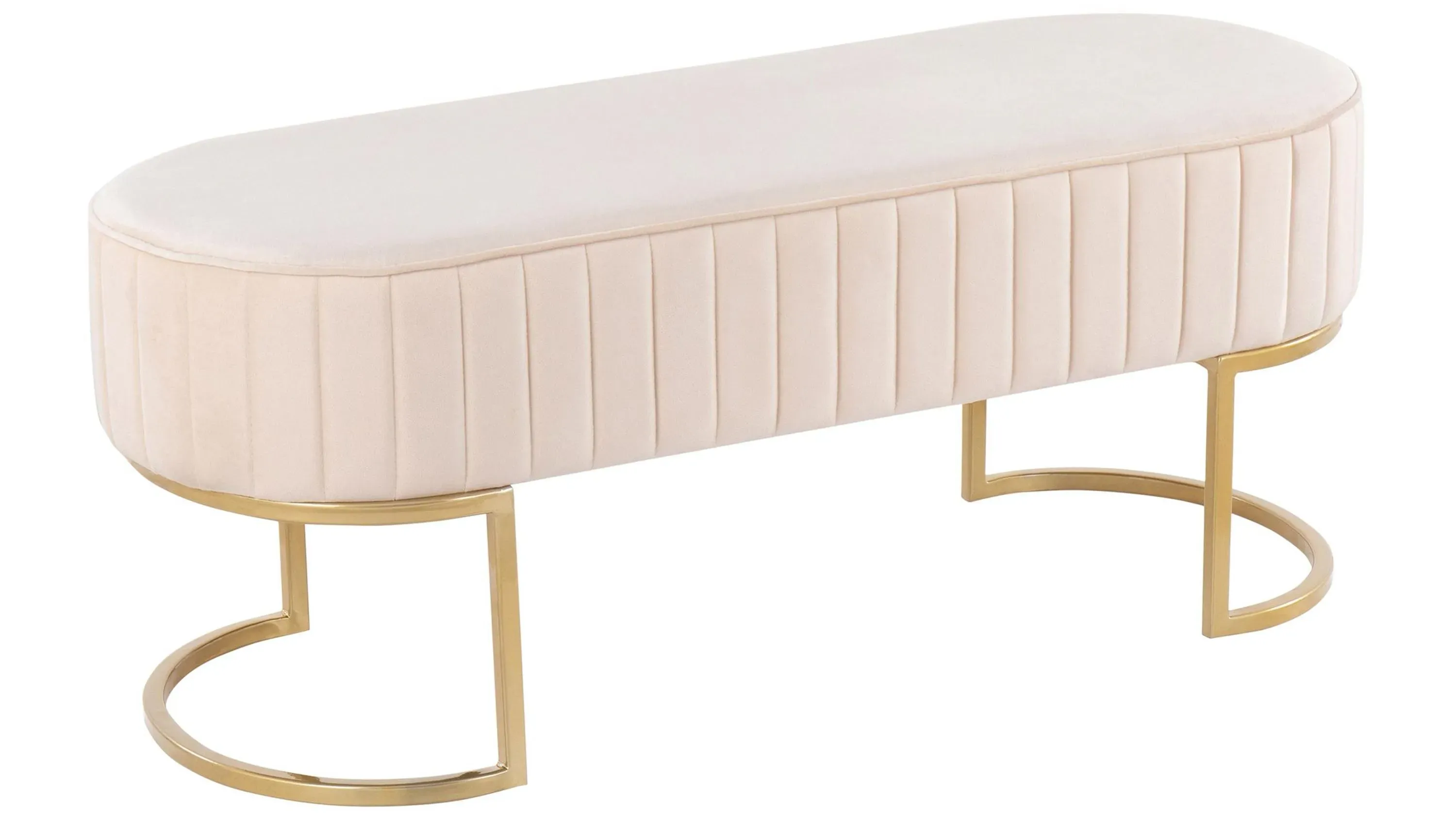 Demi Pleated Bench | Raymour & Flanigan