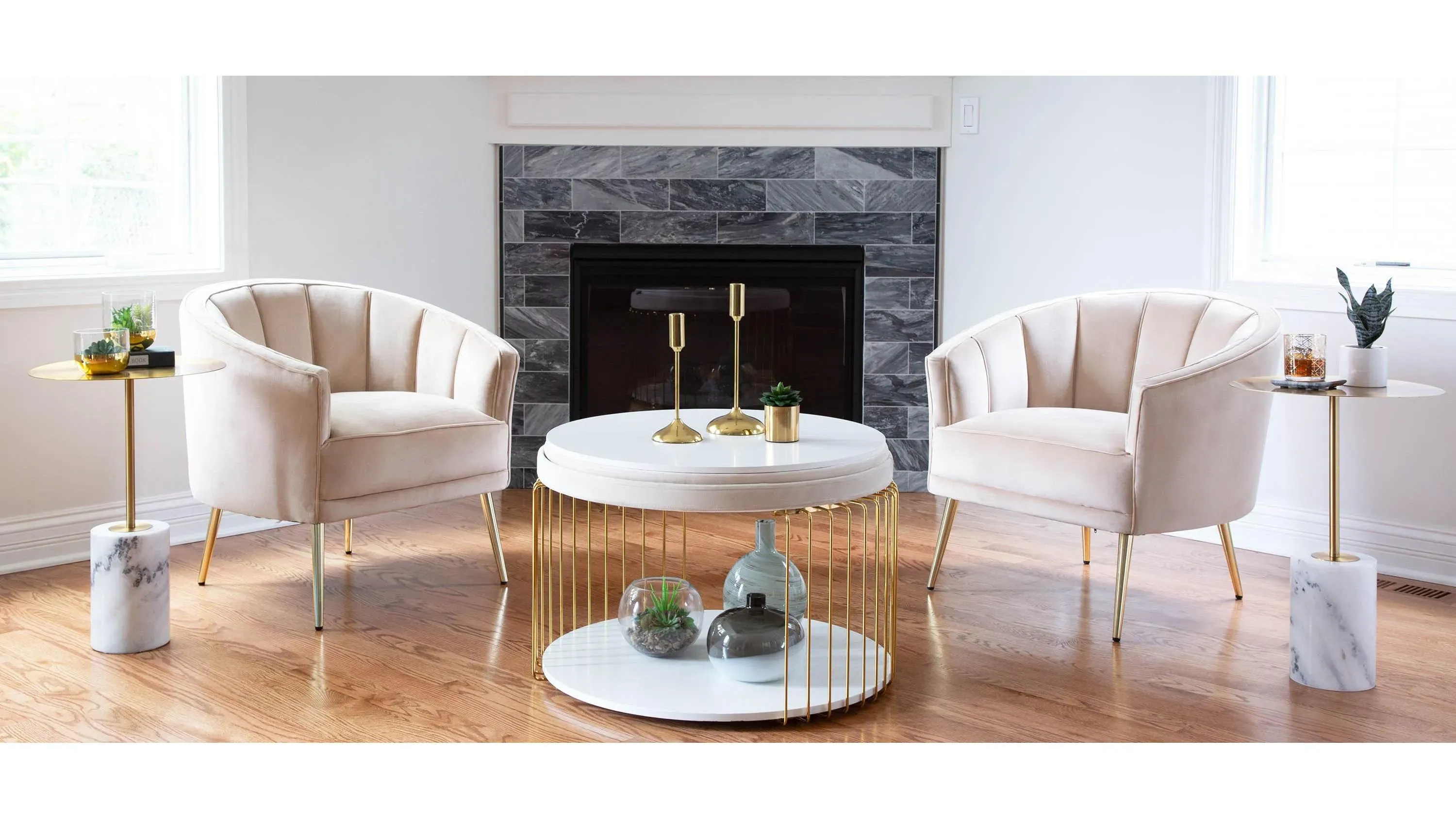 Symbol Round Side Table | Raymour & Flanigan