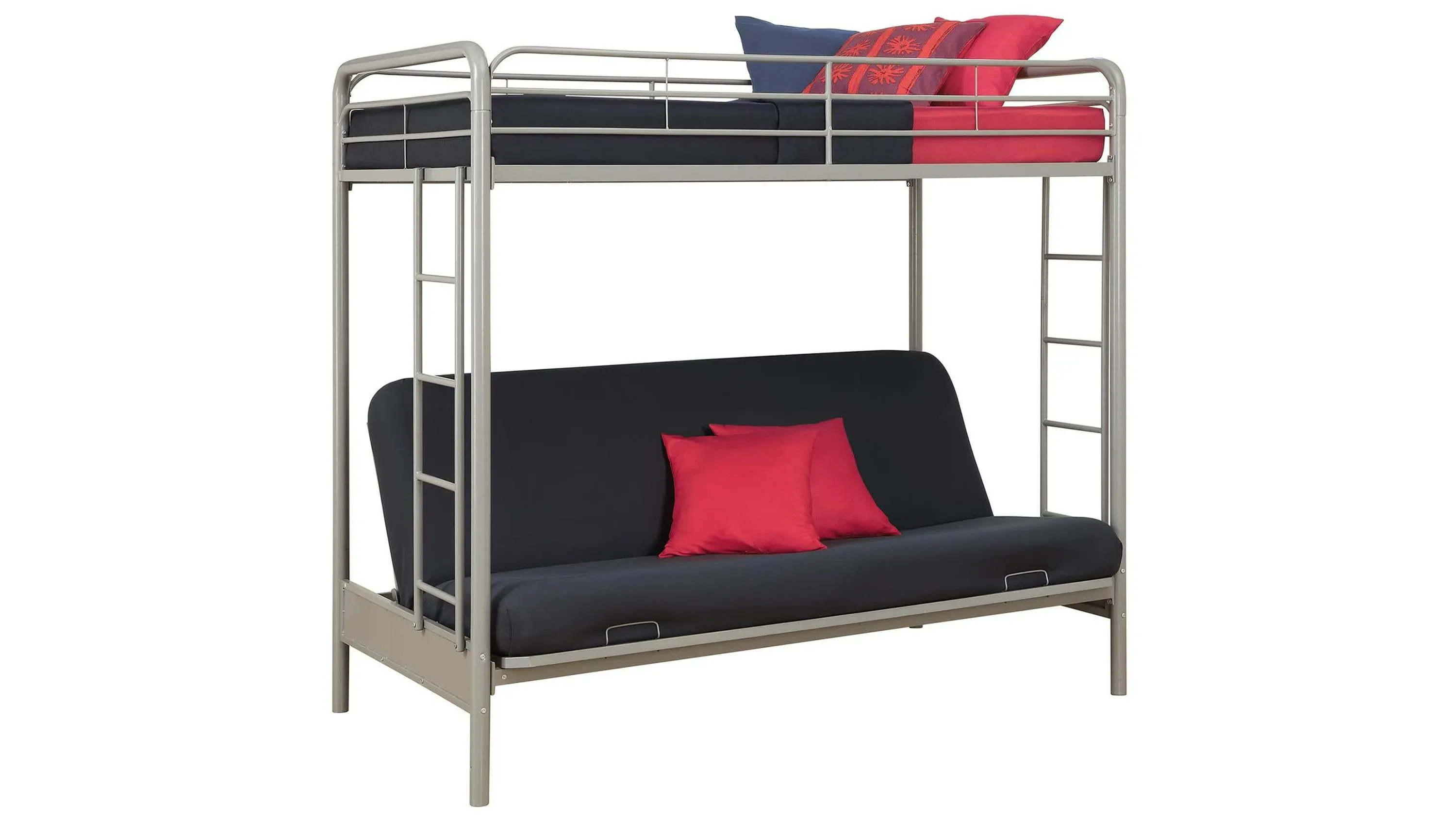 Atwater Living Metal Twin Over Futon Bunk Bed | Raymour & Flanigan