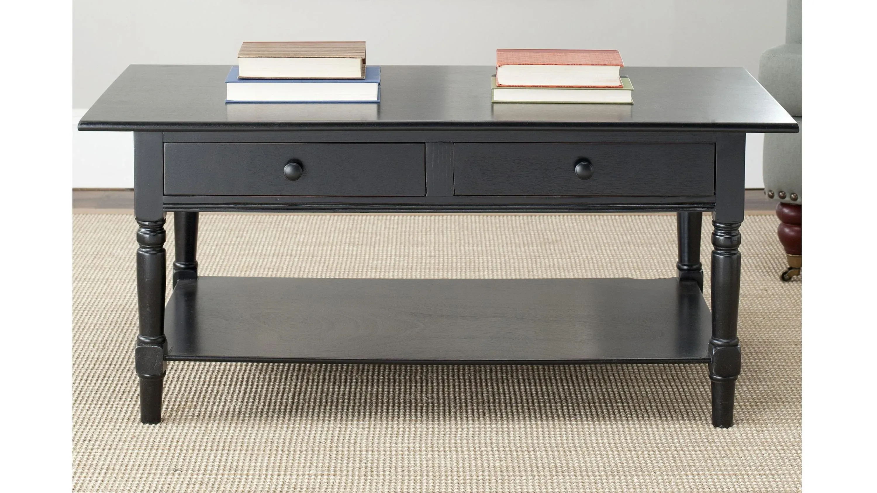 Alphonse 2 Drawer Coffee Table | Raymour & Flanigan