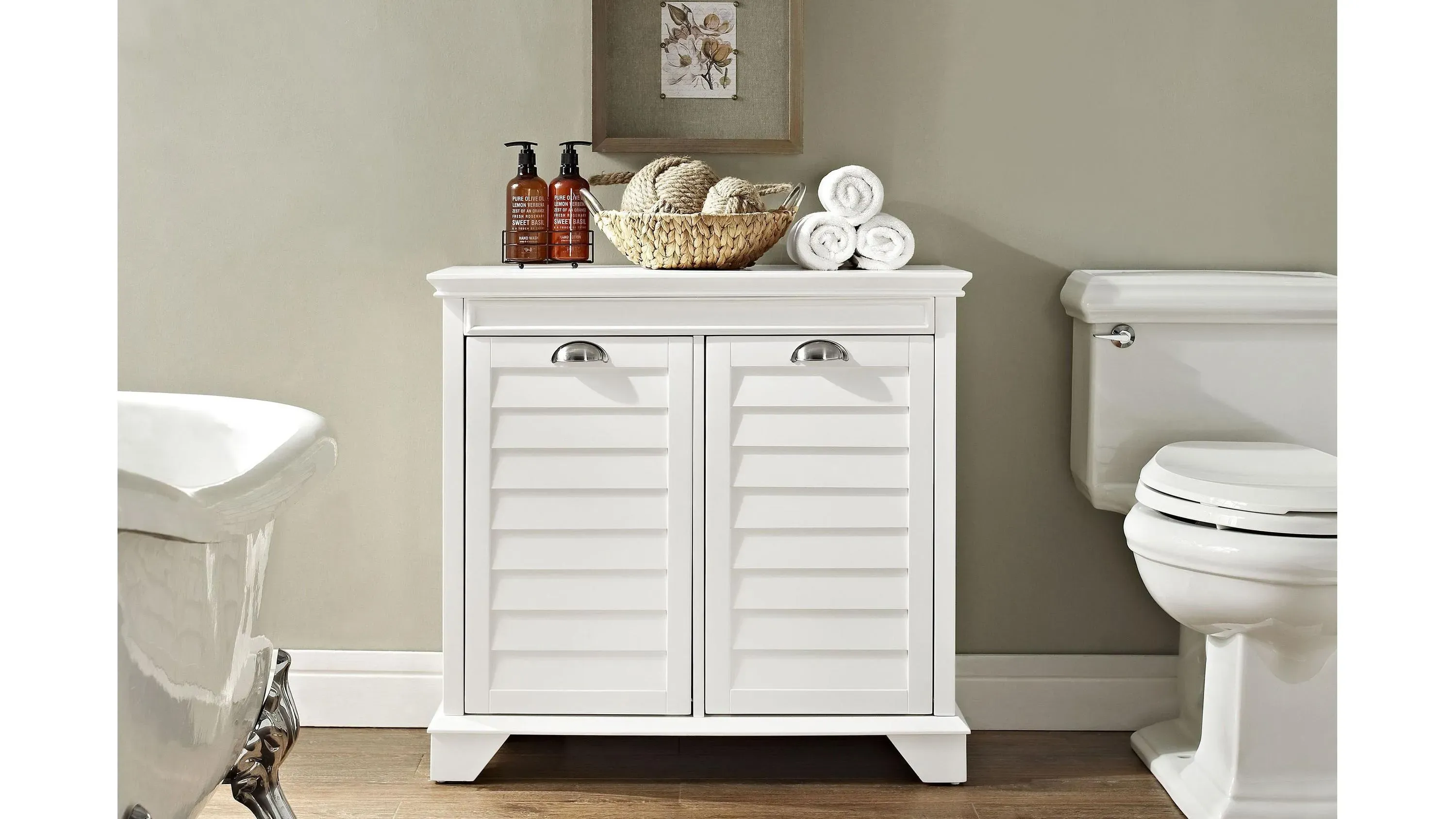 Lydia Linen Hamper | Raymour & Flanigan