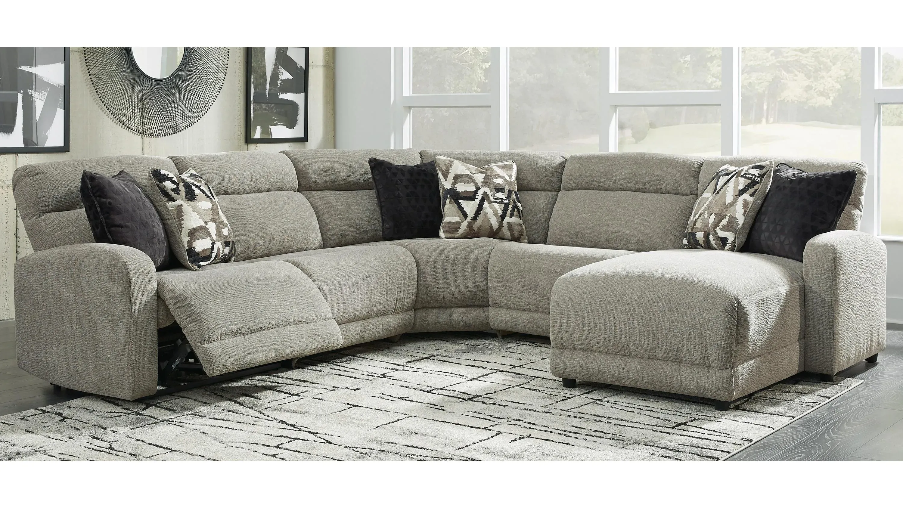 Colleyville 5 pc. Power Reclining Sectional with Chaise Raymour Flanigan