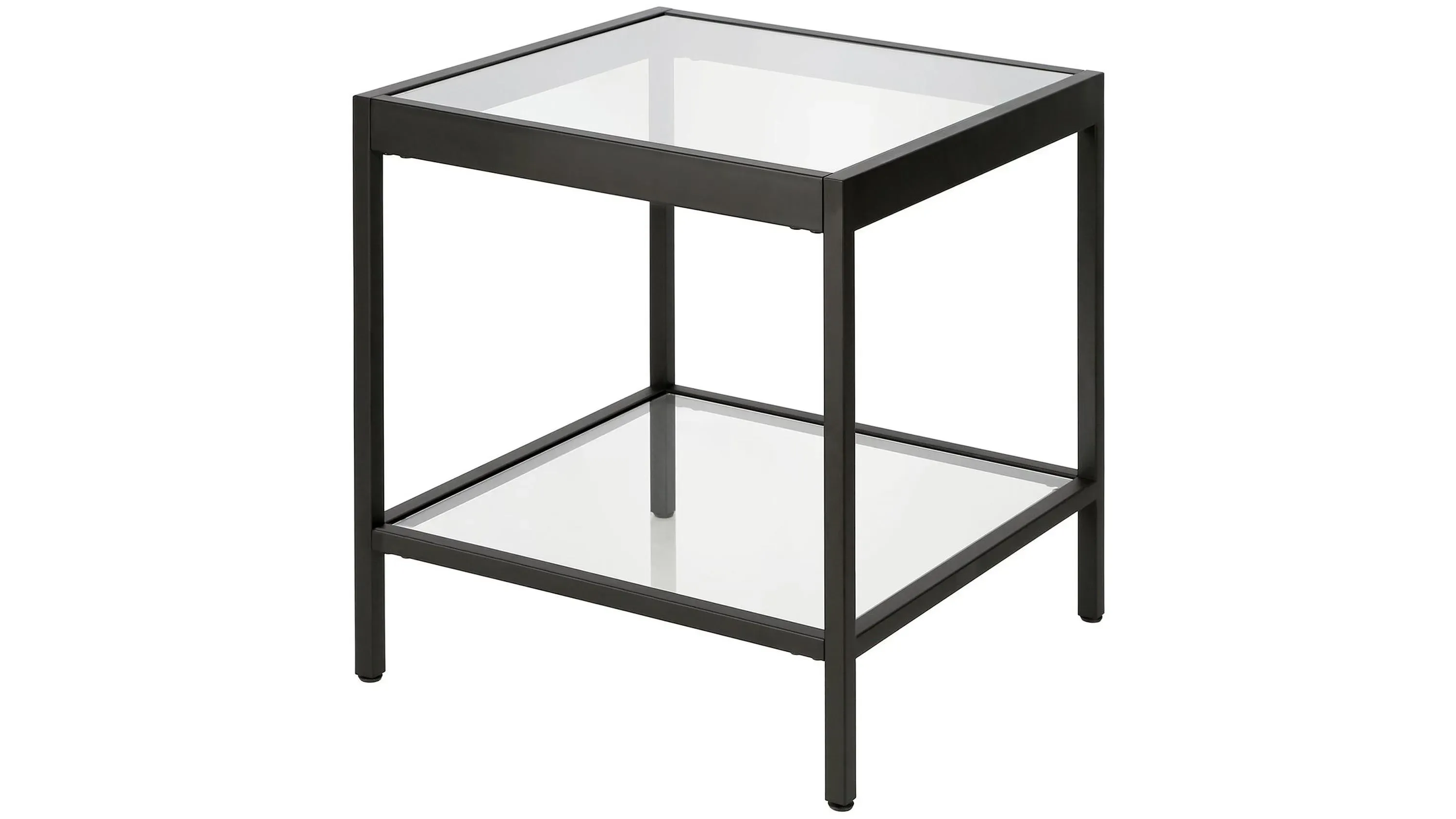 steel square side table