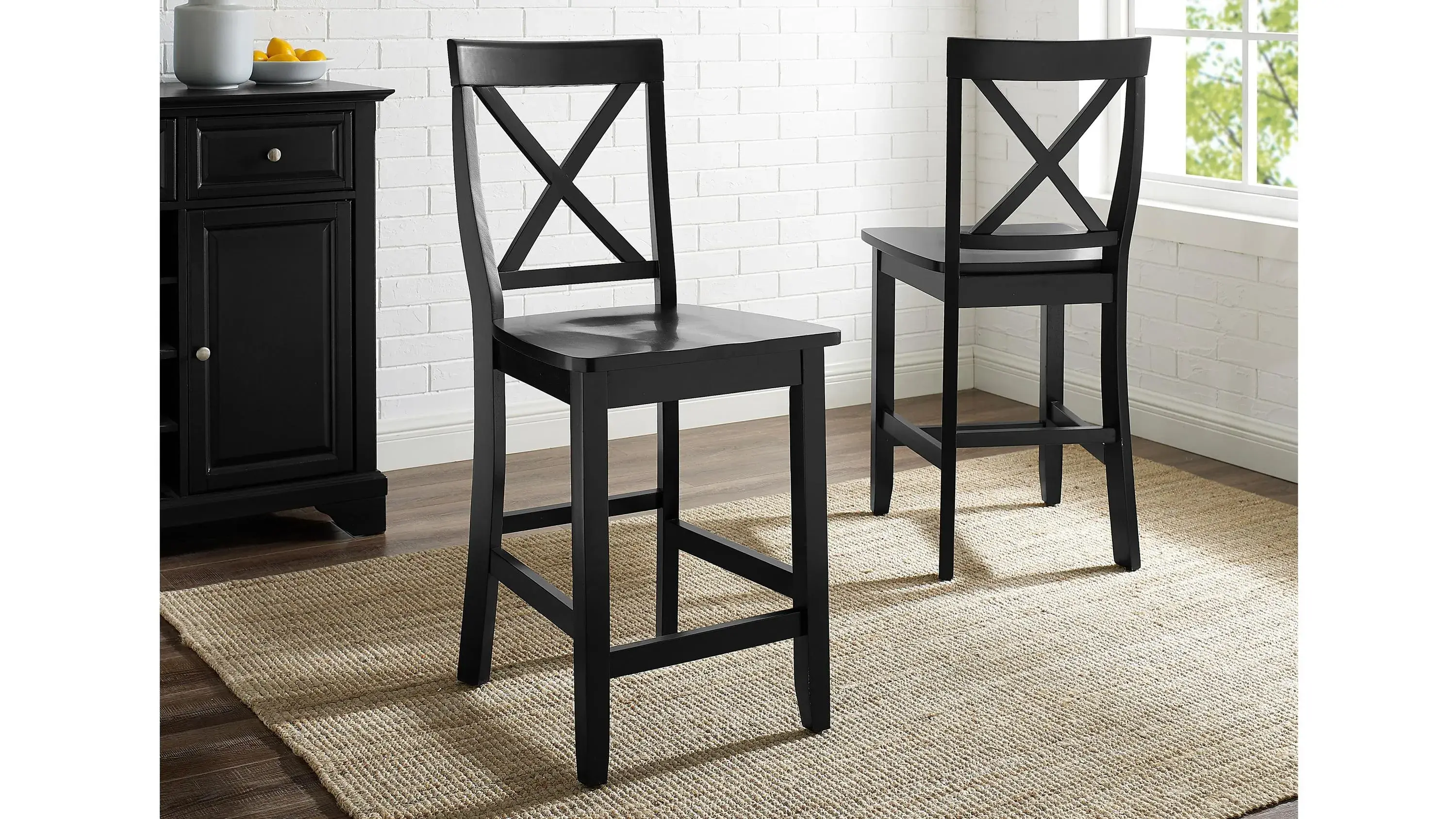 X-Back Counter Stool - Set of 2 | Raymour & Flanigan