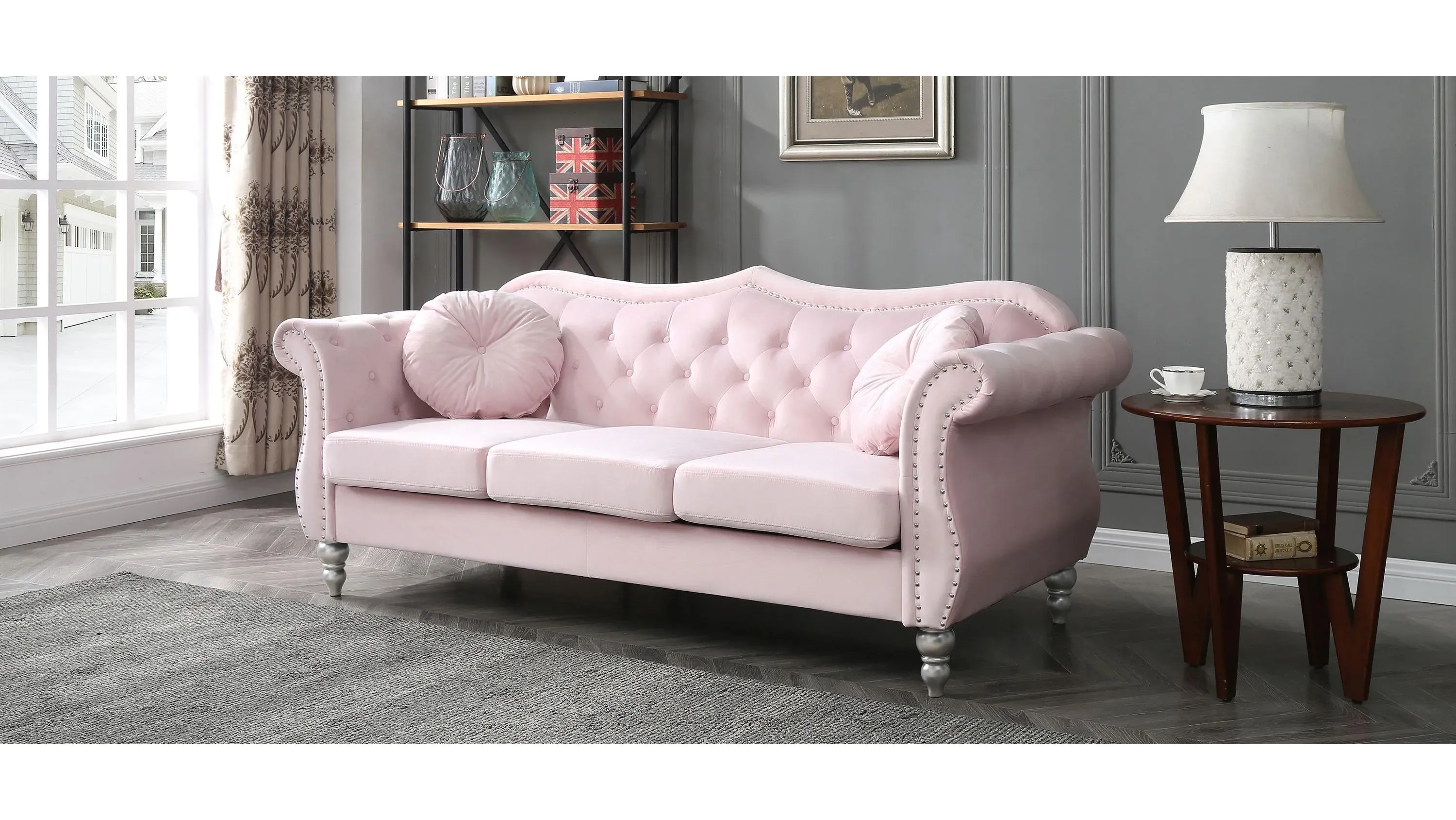 Glory Furniture Hollywood Pink Sofa