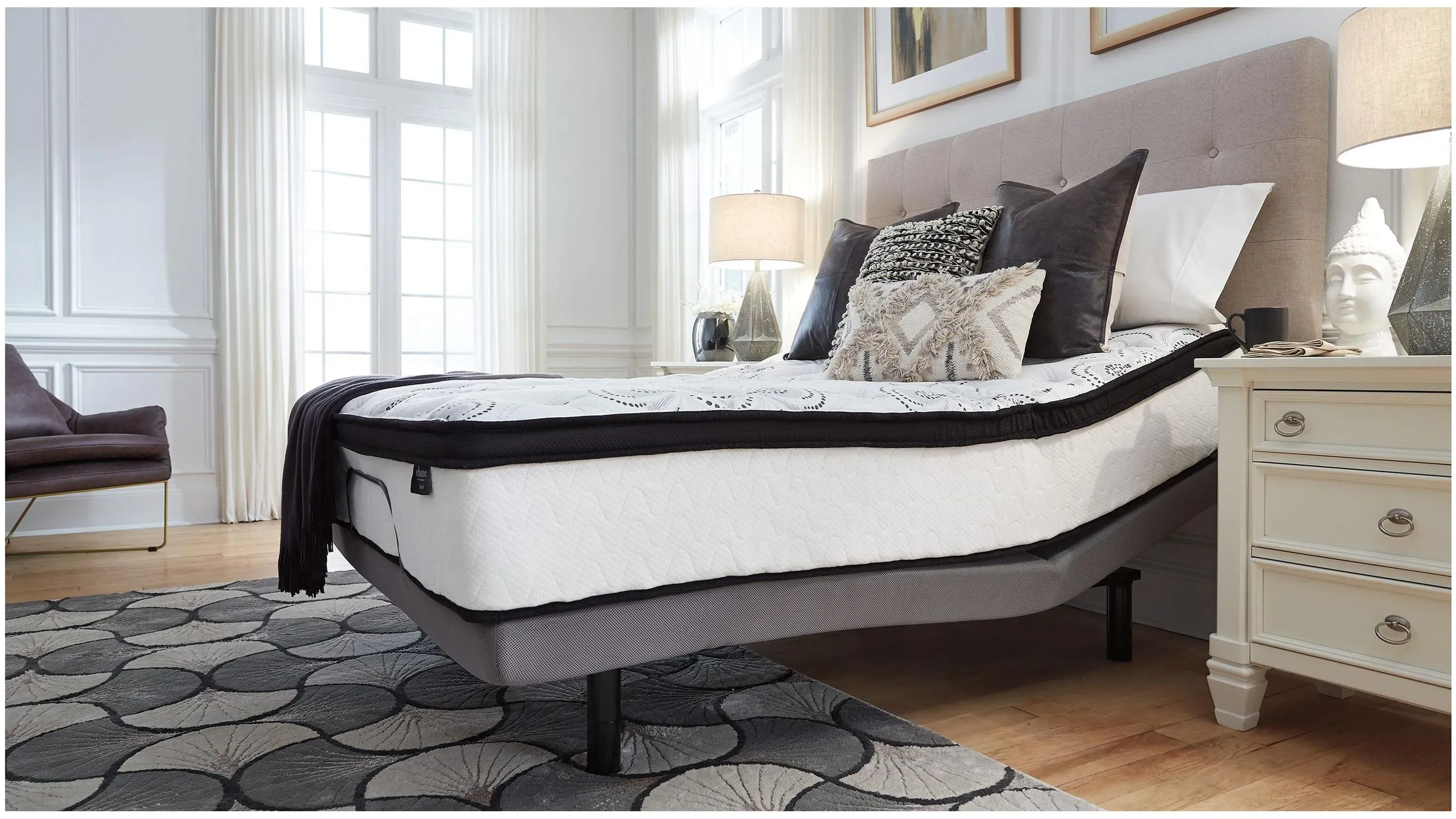 Chime 12 inch hybrid queen mattress in a box store