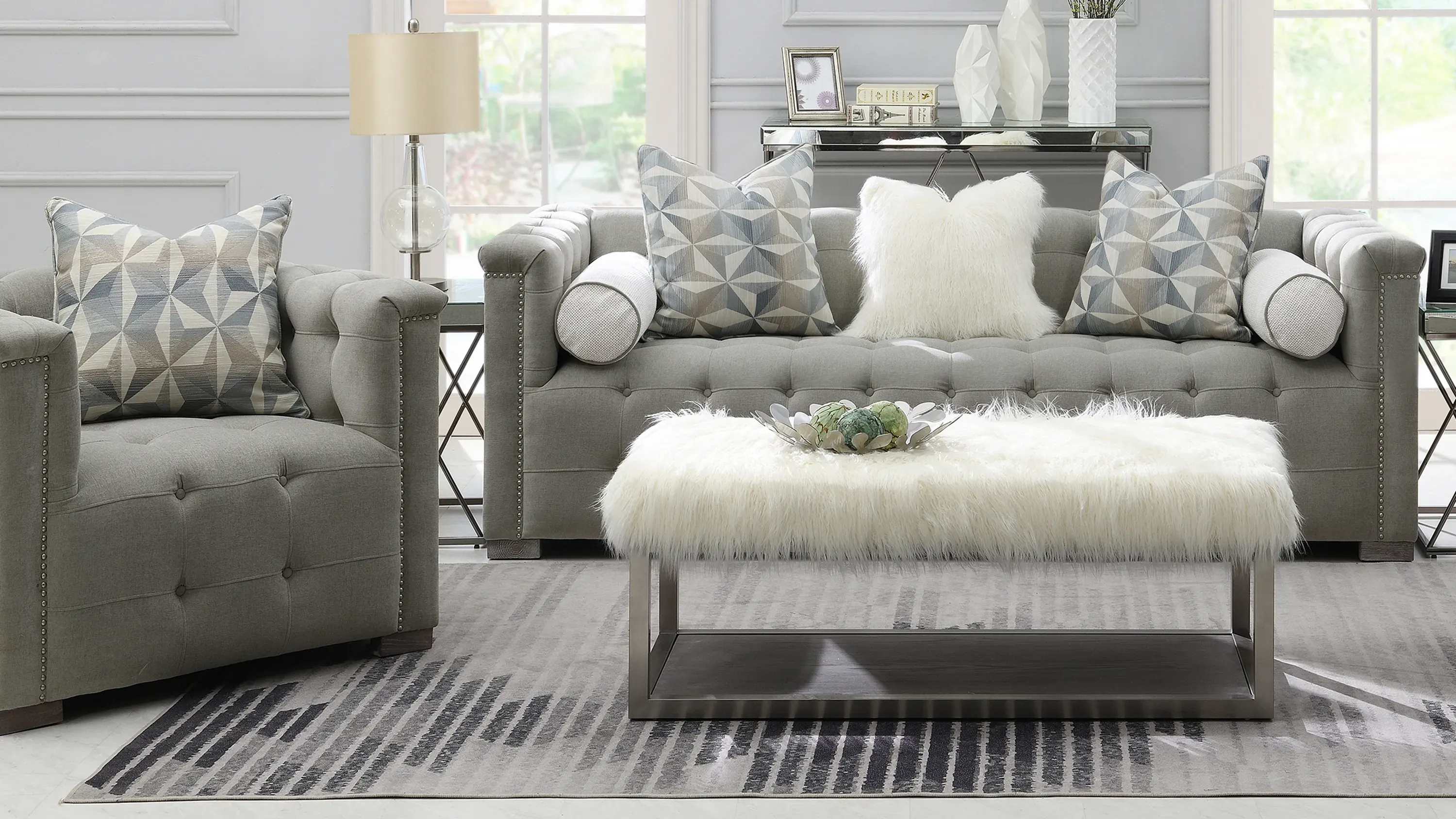 Raymour and flanigan tufted sofa store