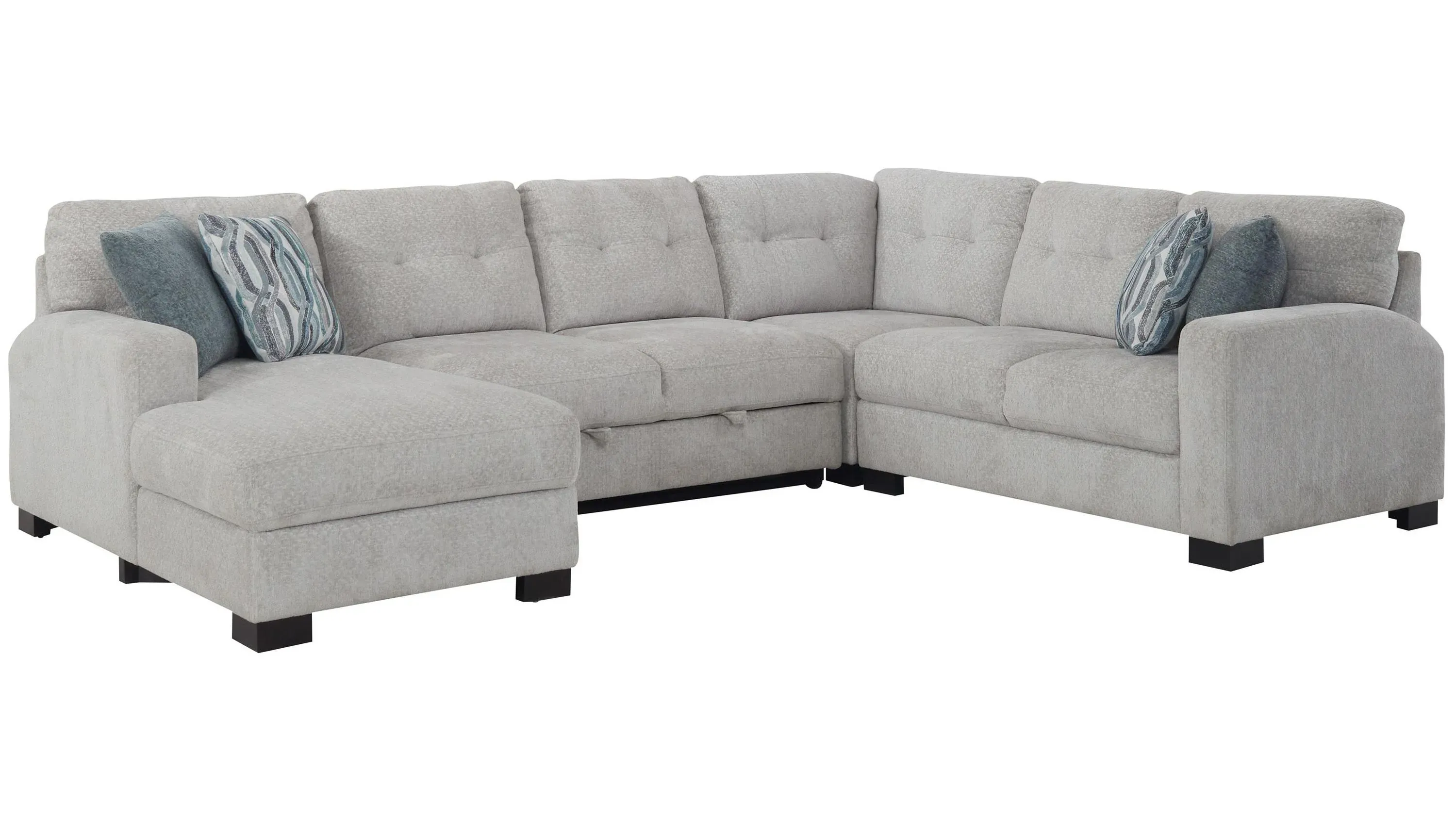 4 piece sleeper sectional store