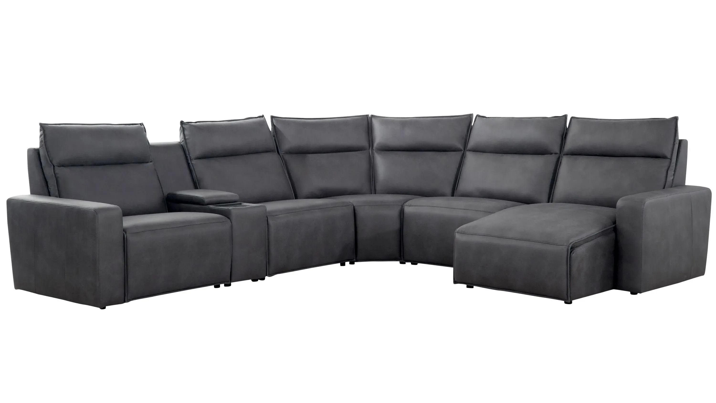 ModularTwo 6 pc. Power Sectional w Power Headrest