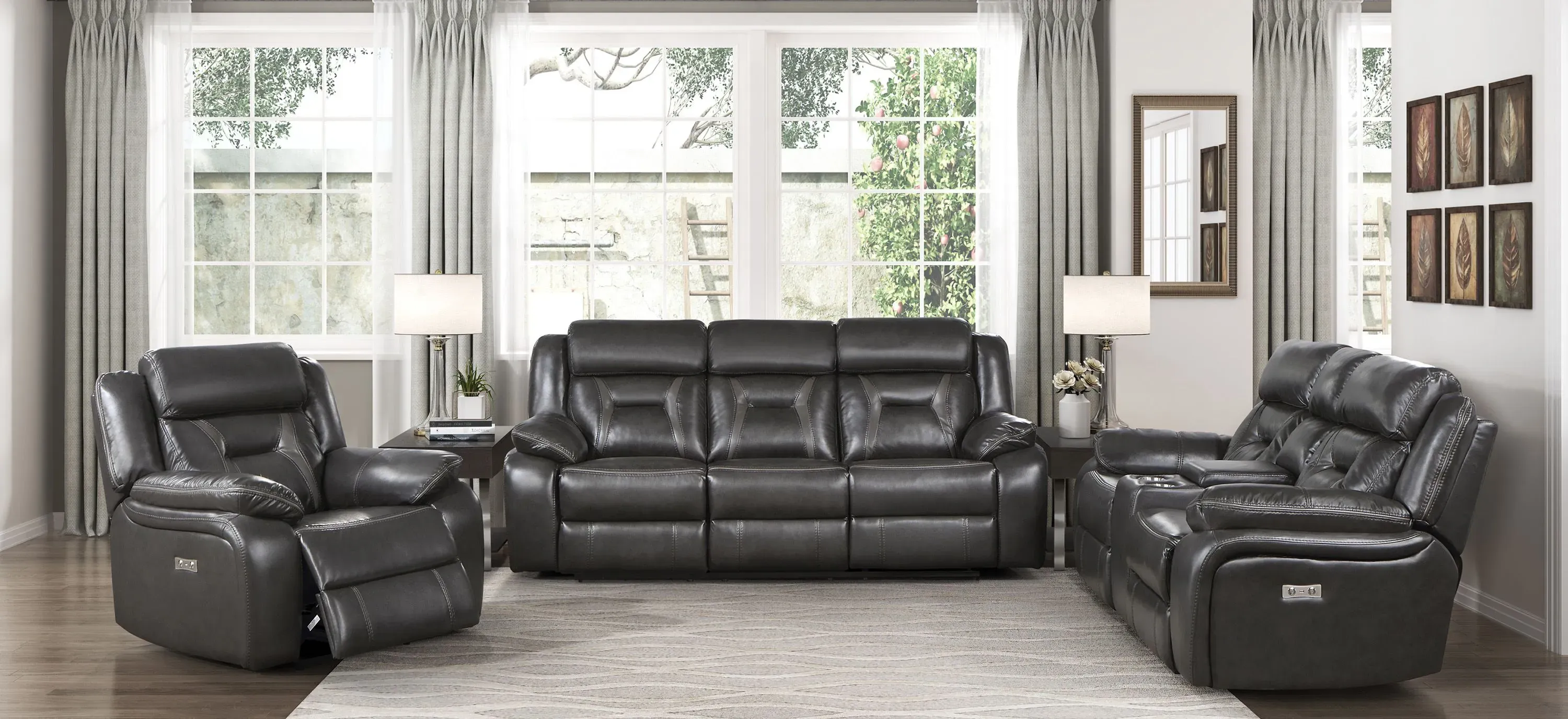 Double recliner couch store