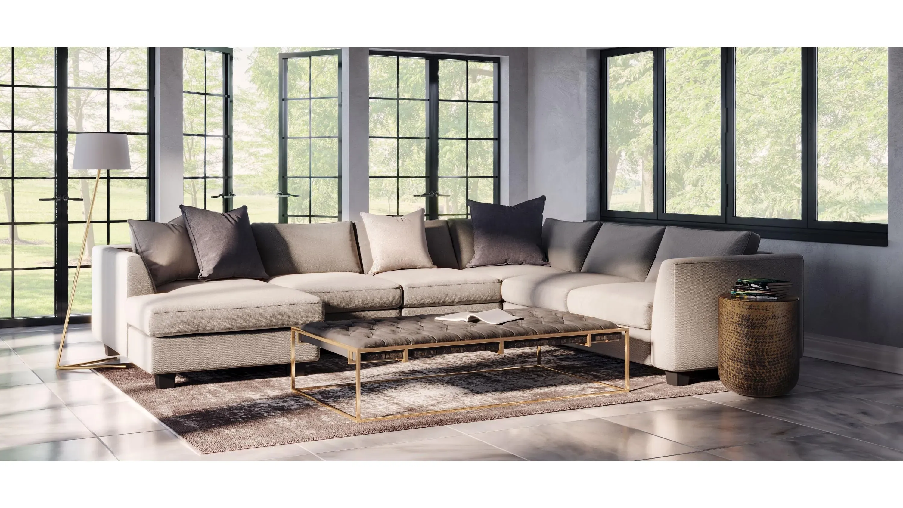 rustic textures 3 rug