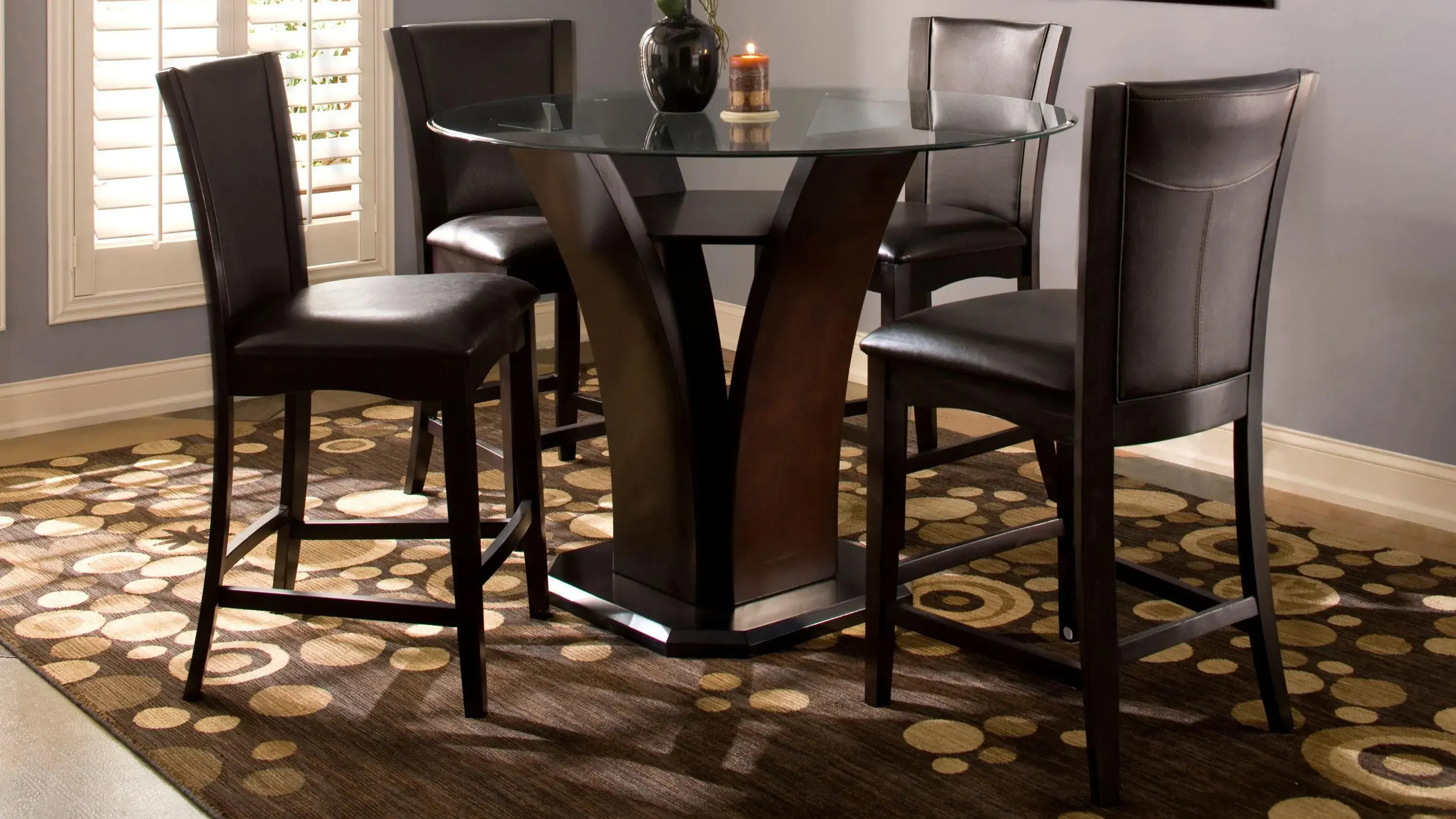 tall dining table and stools