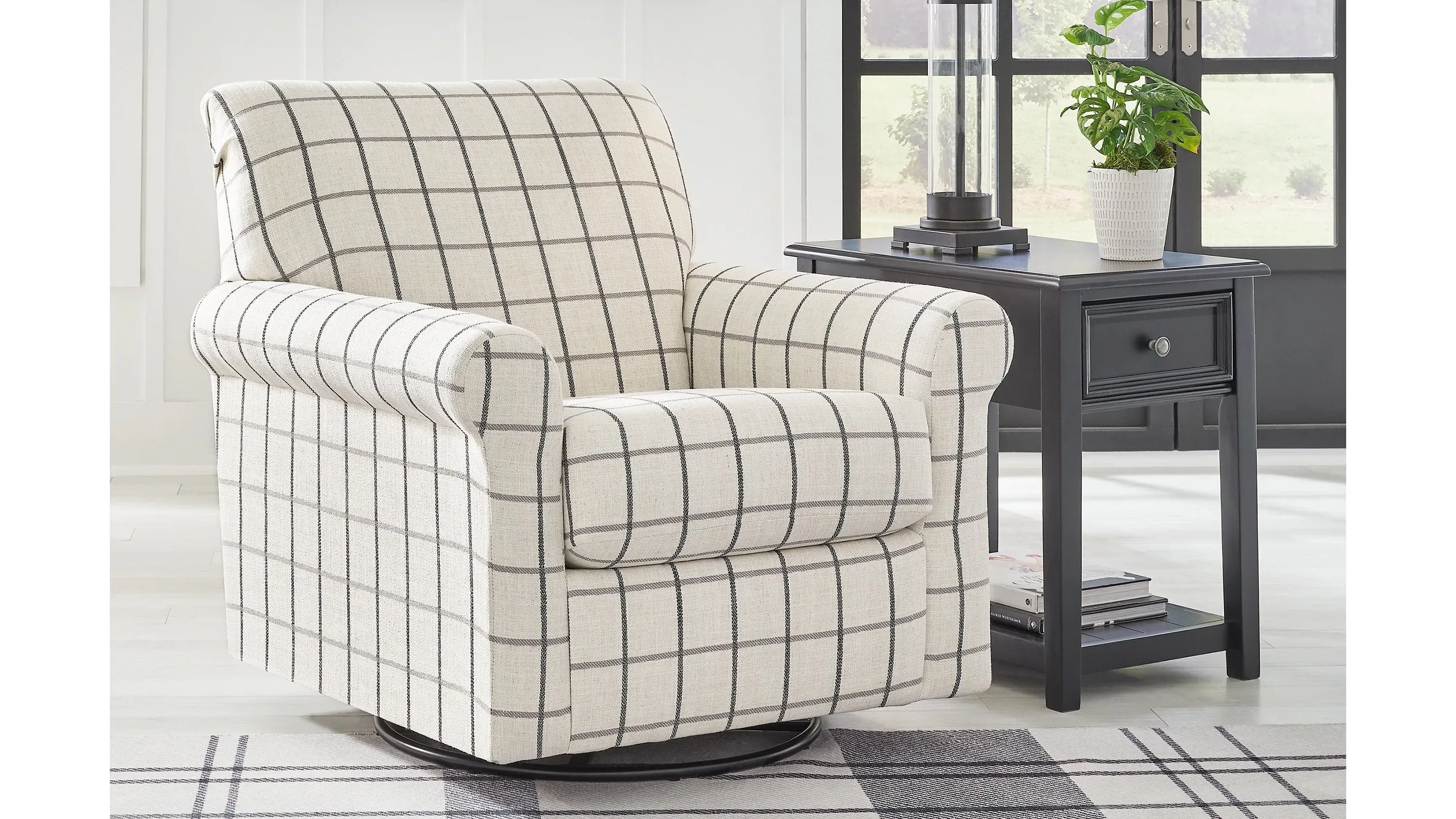 Davinca Swivel Glider Accent Chair | Raymour & Flanigan