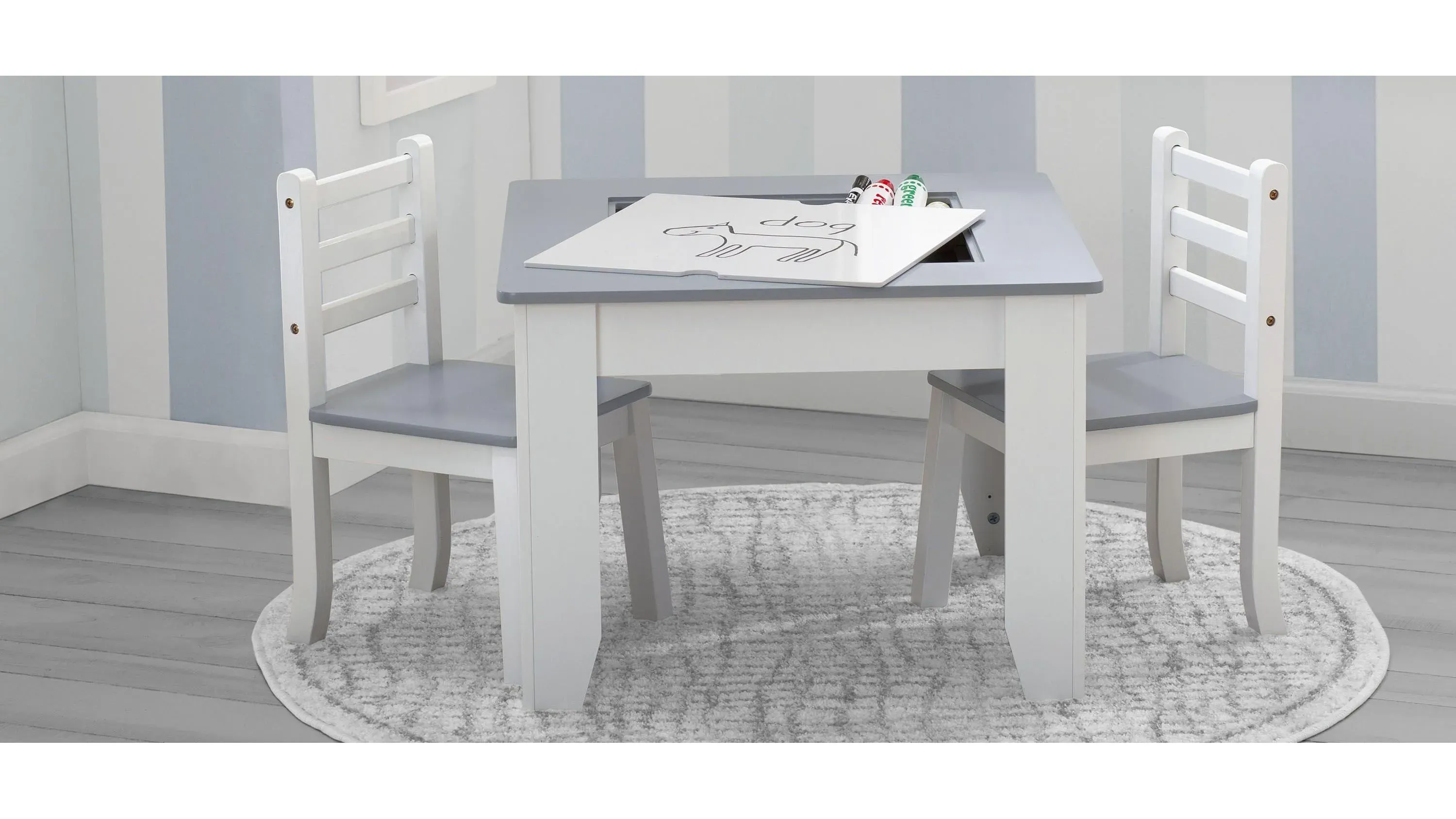 Chelsea Table and Chair Set with Storage by Delta Children | Raymour ...