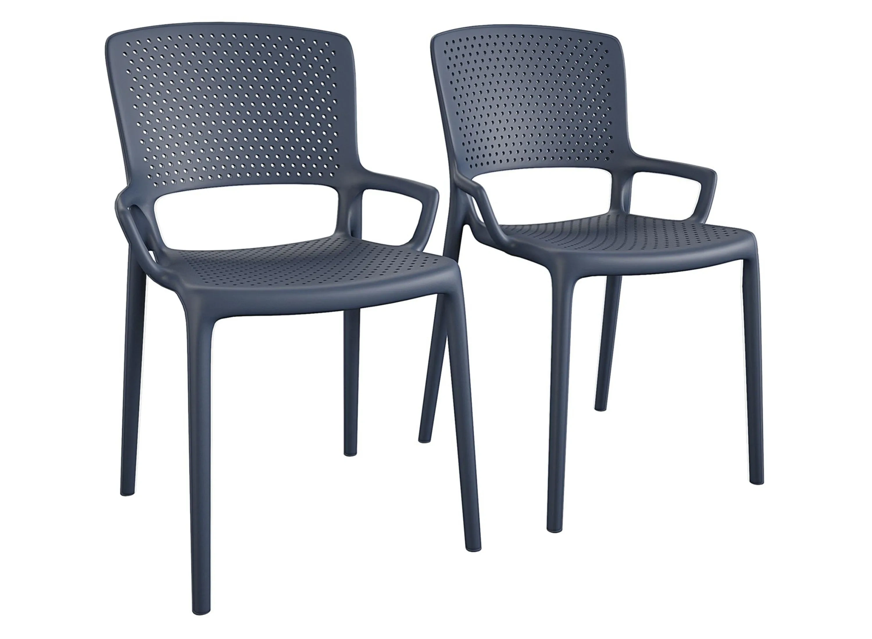 COSCO Outdoor Stacking Resin Chair - Set of 2 | Raymour & Flanigan