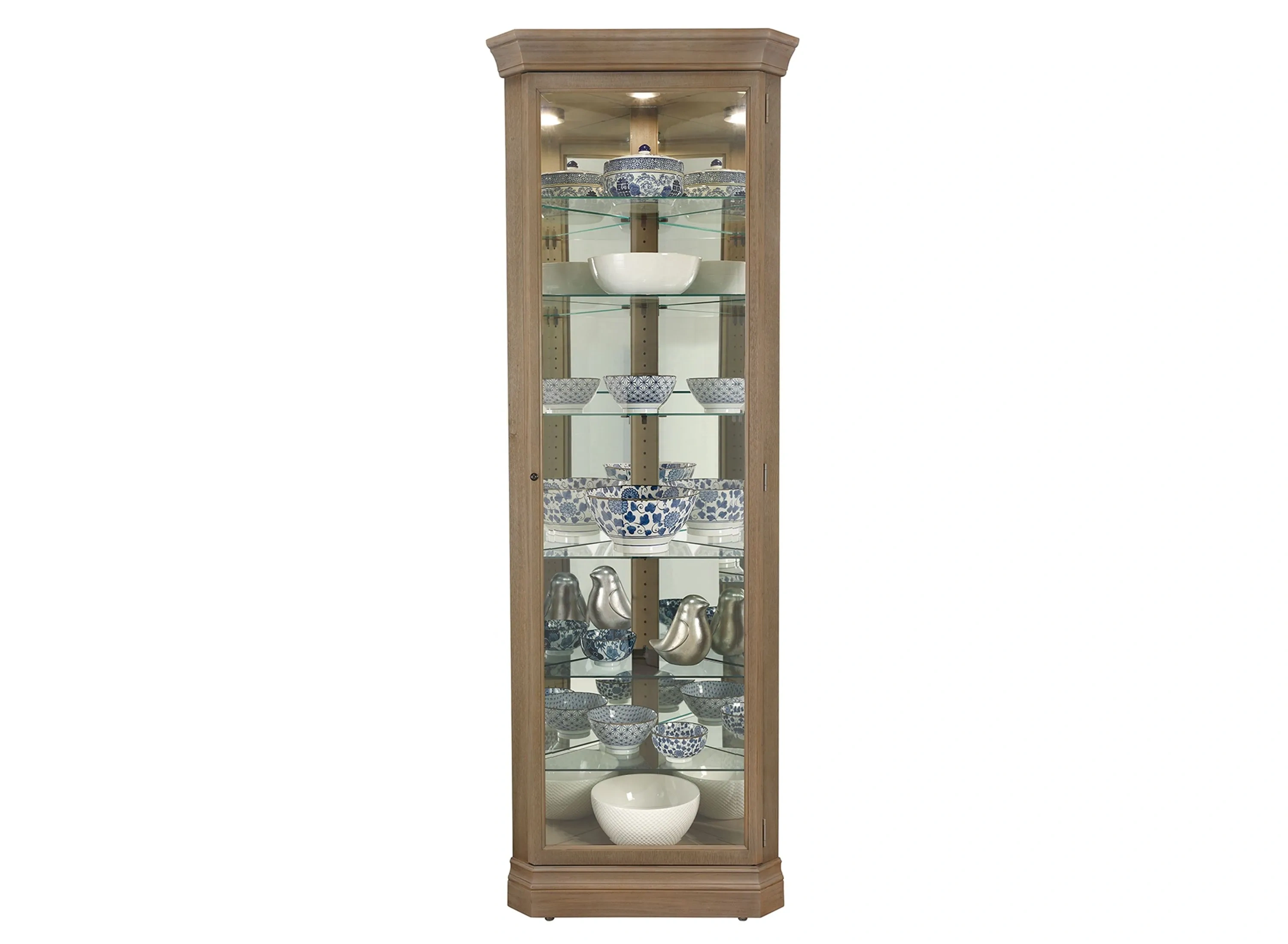 Delia Corner Curio Cabinet Raymour Flanigan