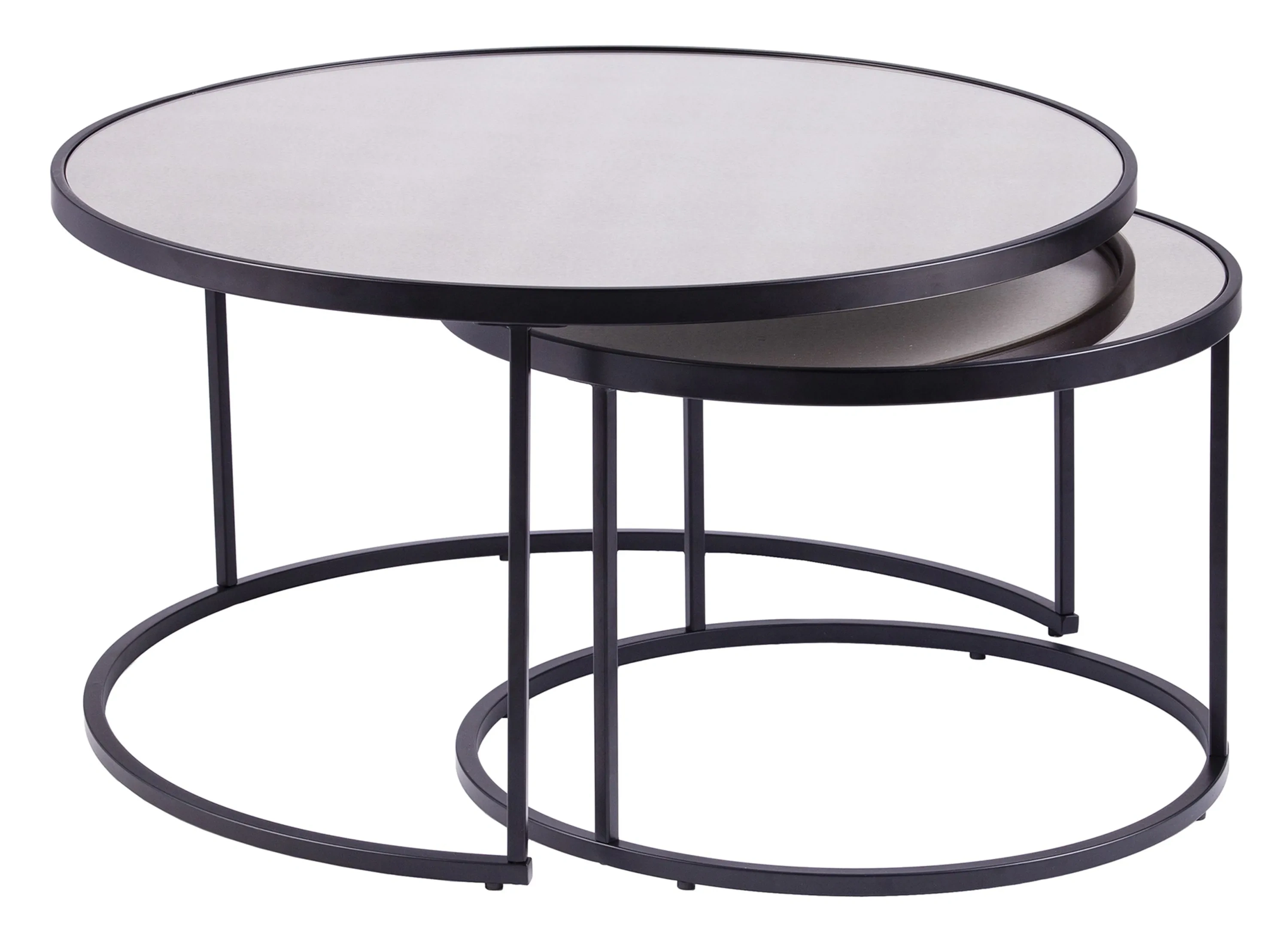 Vannes 2-pc. Round Nesting Cocktail Table Set | Raymour & Flanigan