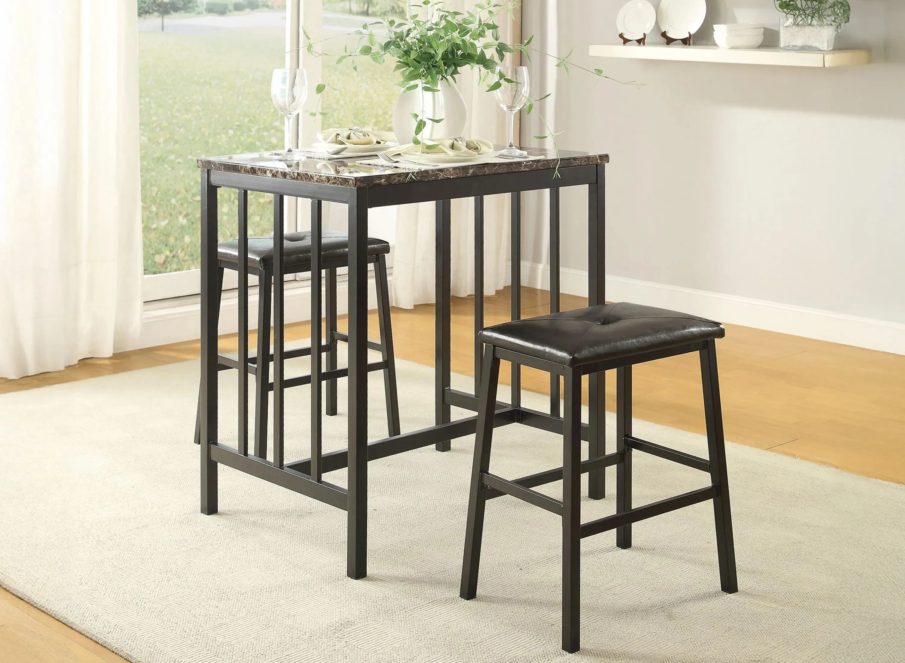 Flannery 3-pc. Counter Height Dining Set | Raymour & Flanigan