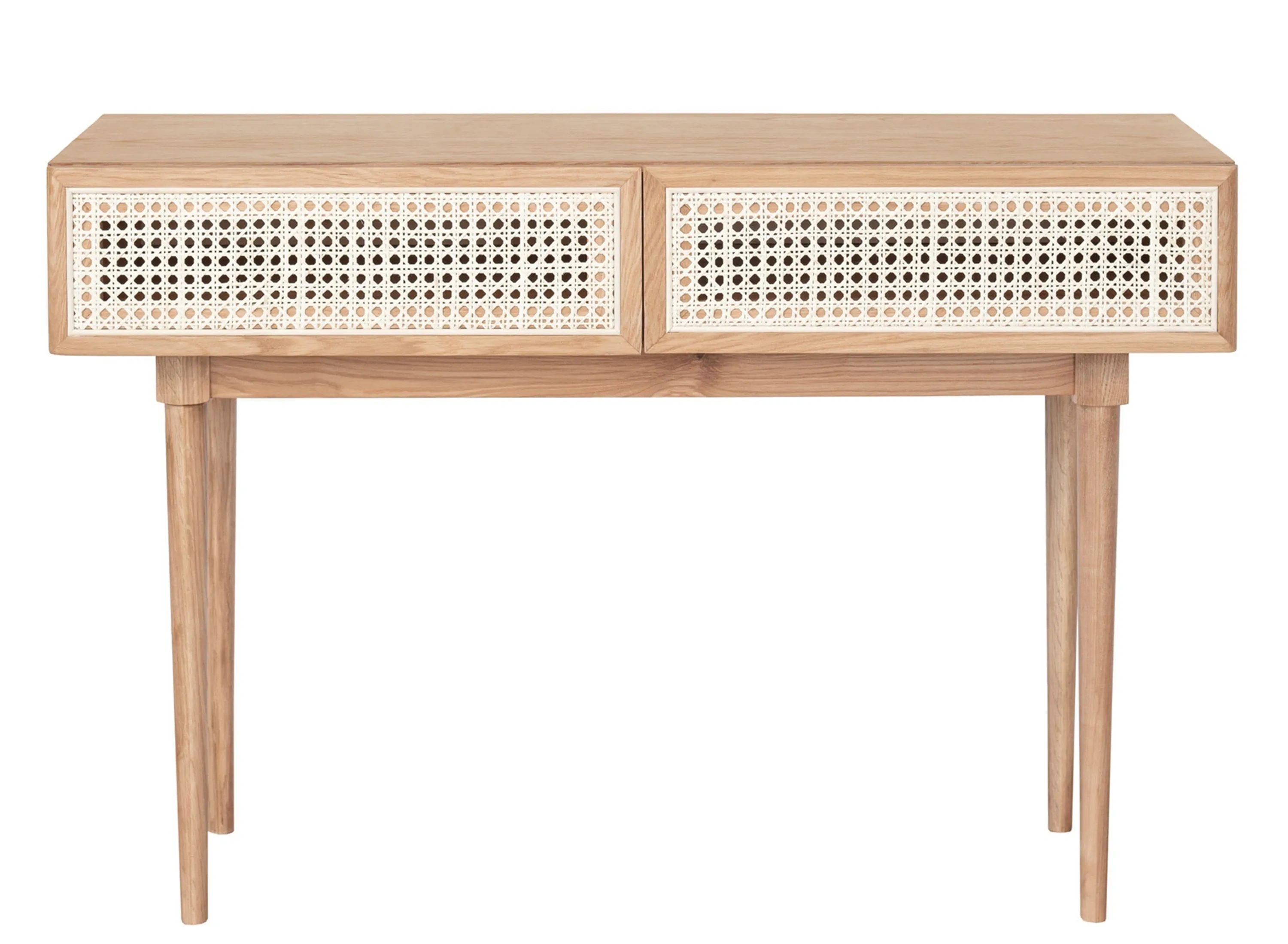 Cane Console Table