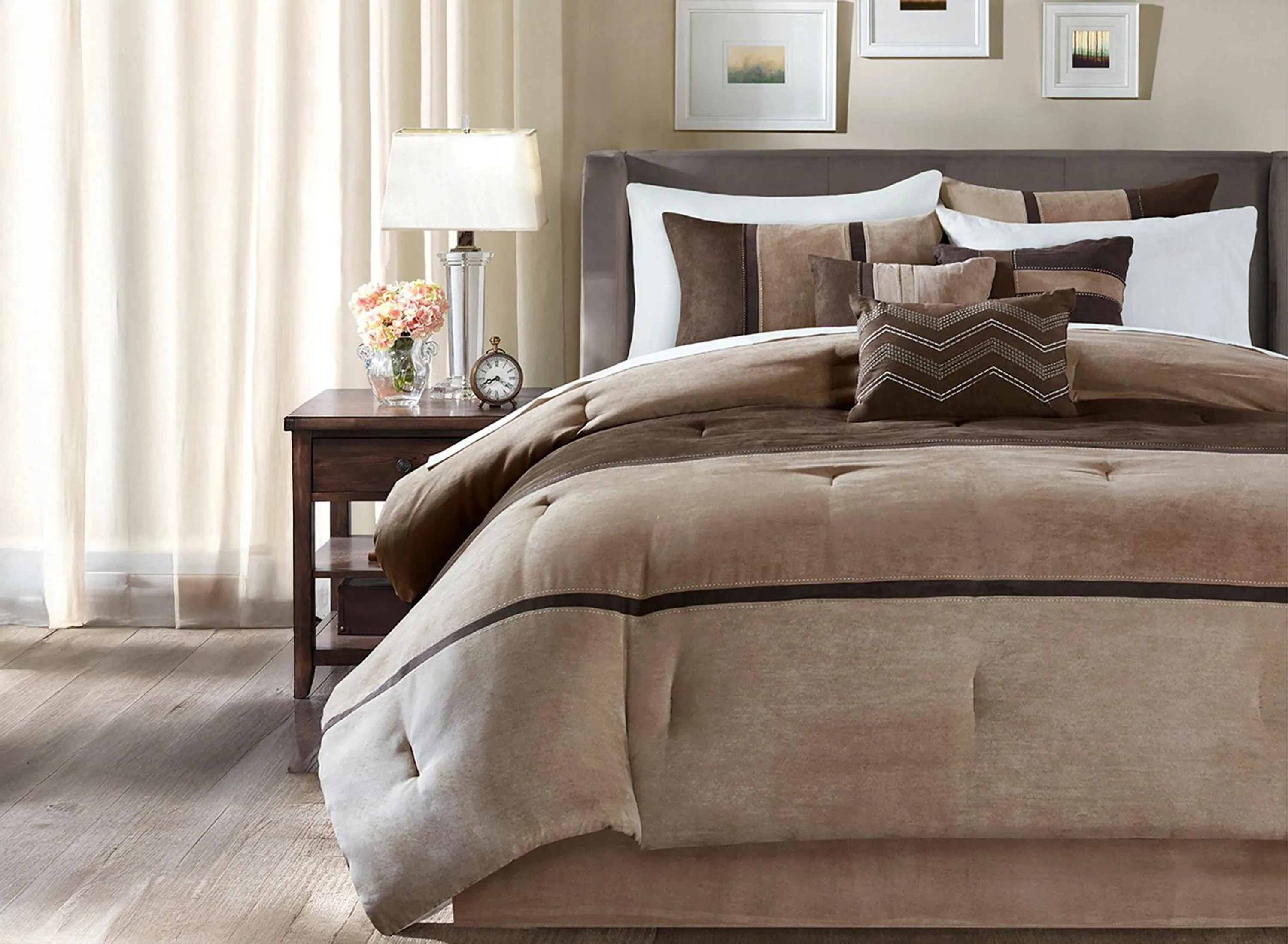 Palisades Cal King 7 Pc. Comforter Set | Raymour & Flanigan