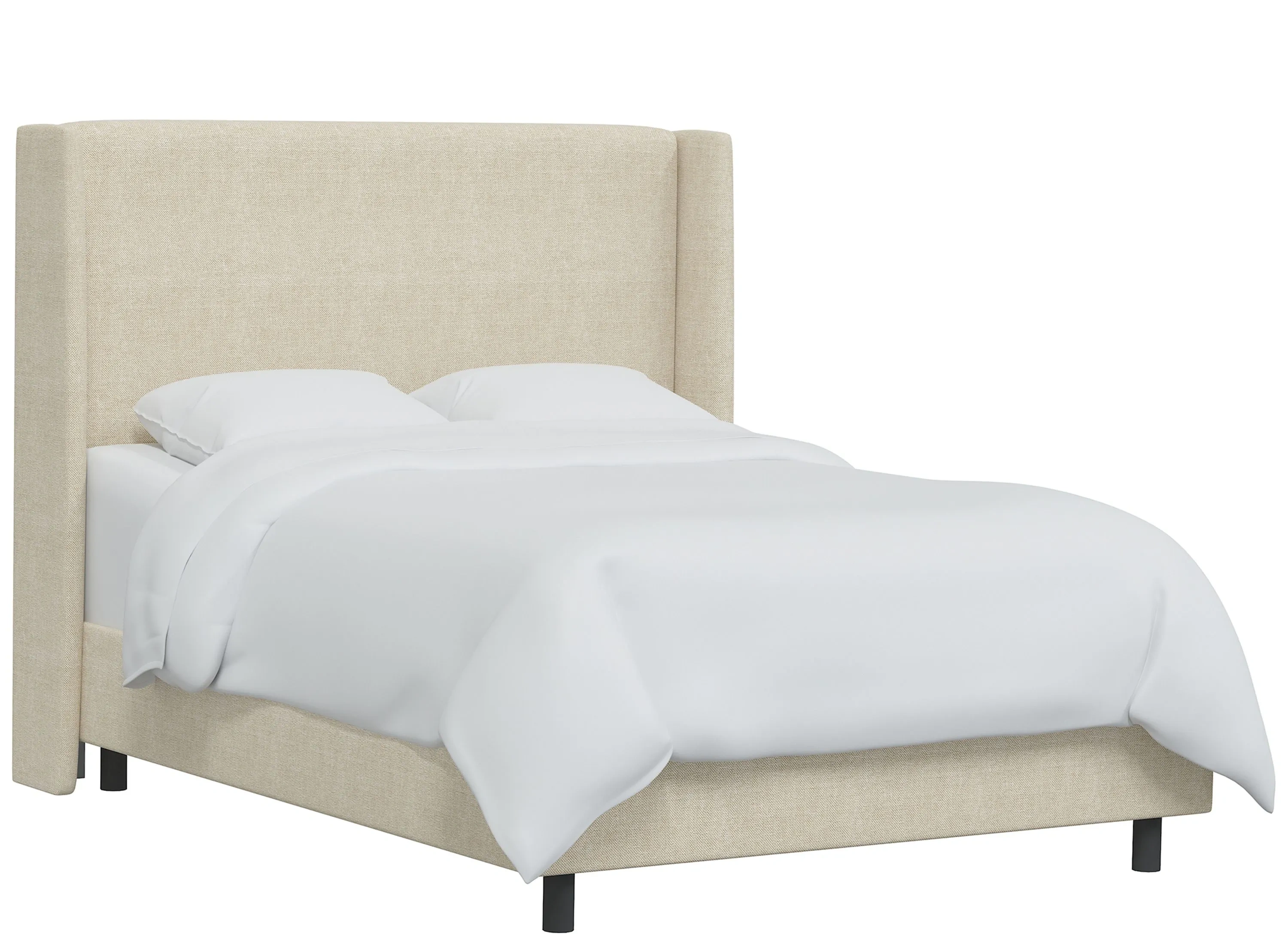 Ellison Wingback Platform Bed | Raymour & Flanigan