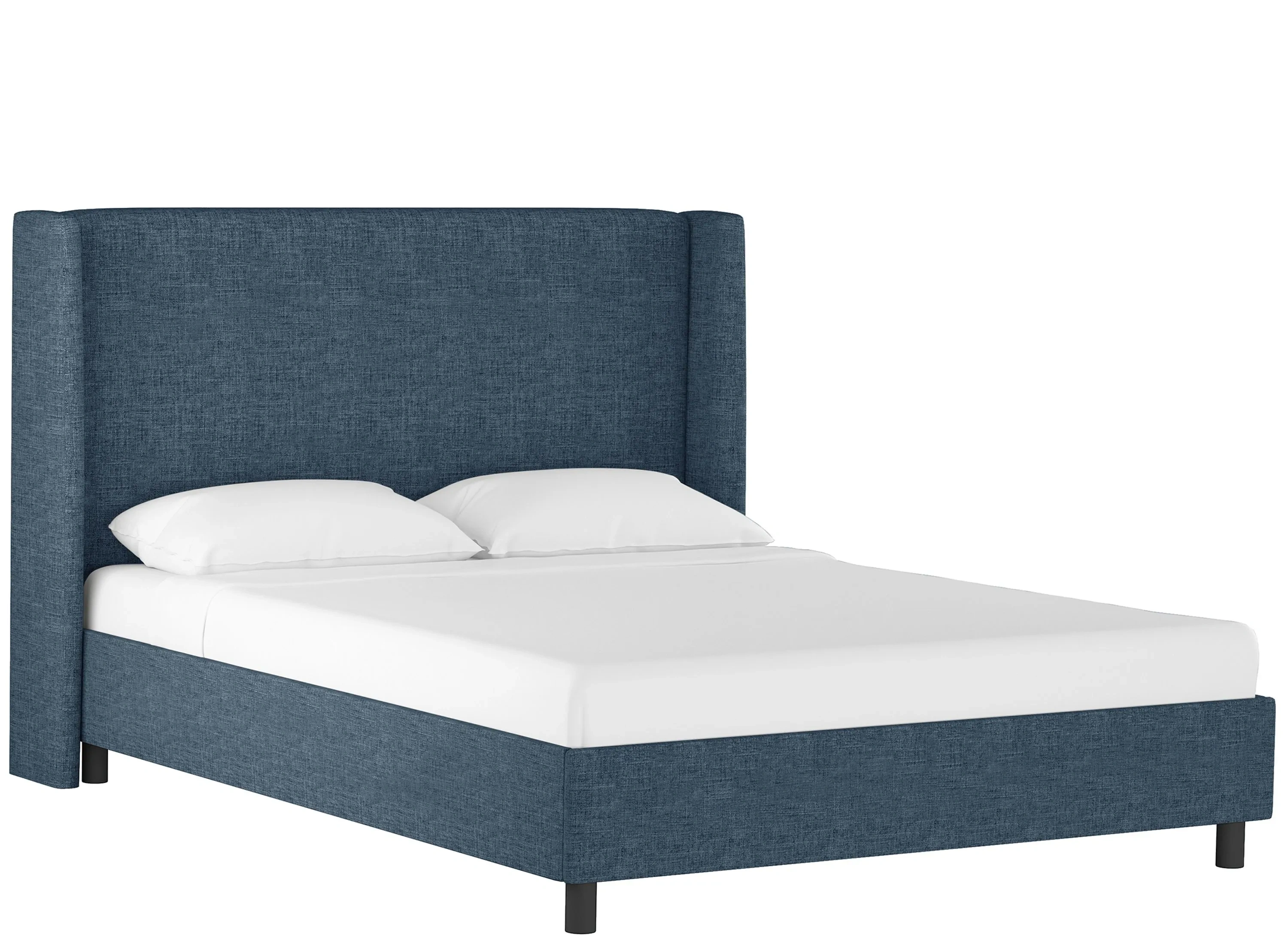 Ellison Upholstered Wingback Platform Bed | Raymour & Flanigan