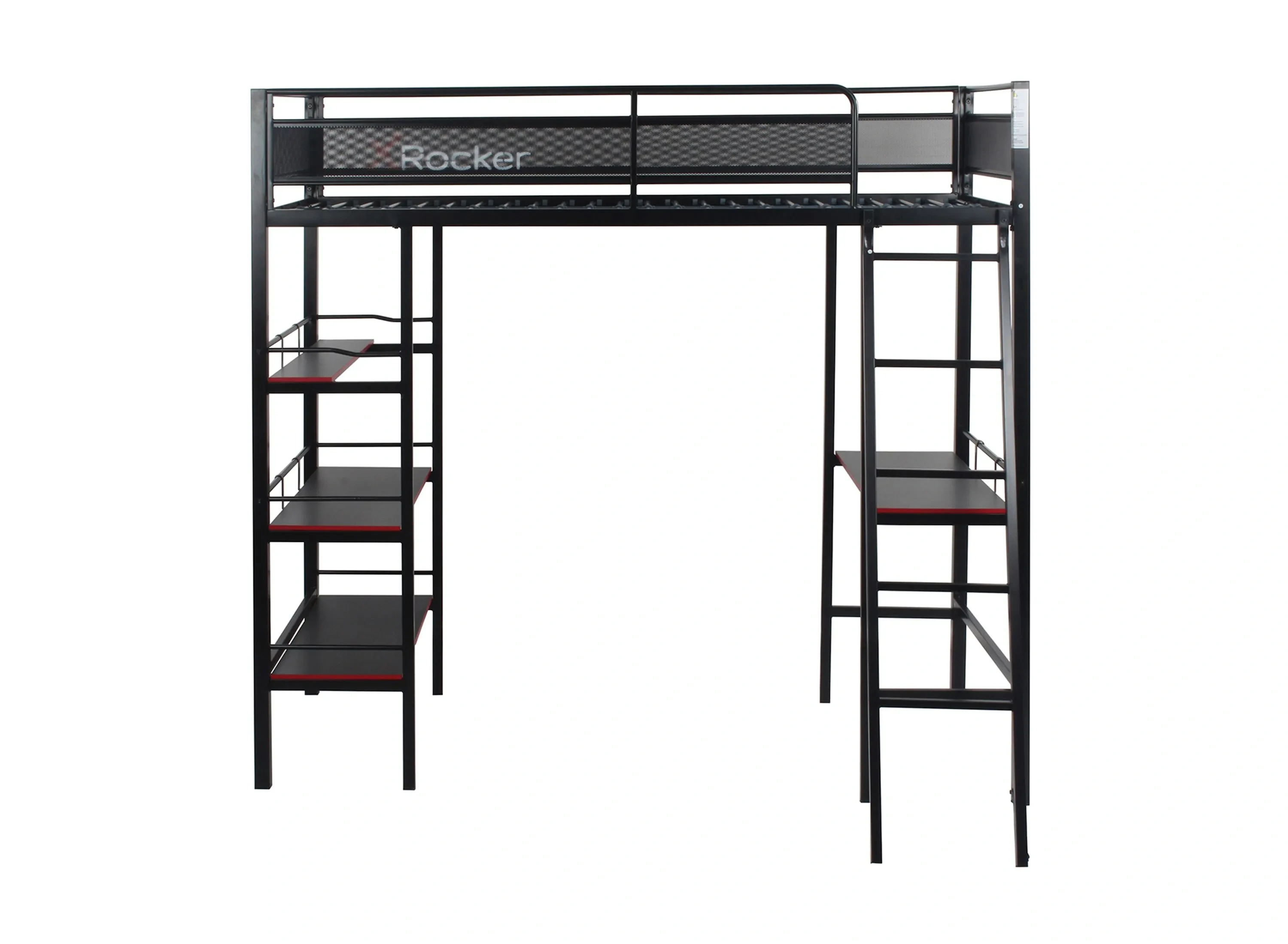 X Rocker Fortress Gaming Bunk Bed w Desk Raymour Flanigan