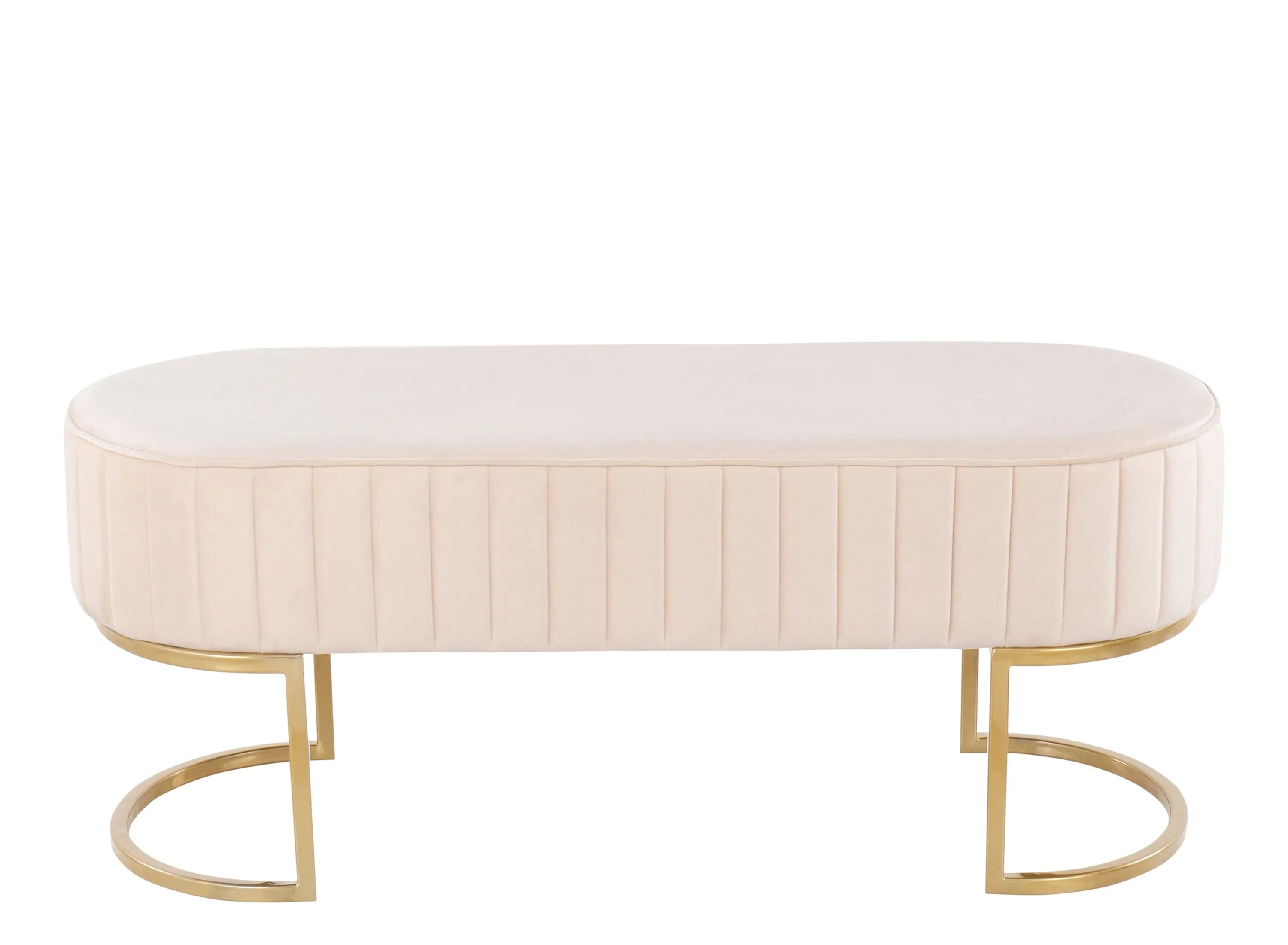 Demi Pleated Bench | Raymour & Flanigan