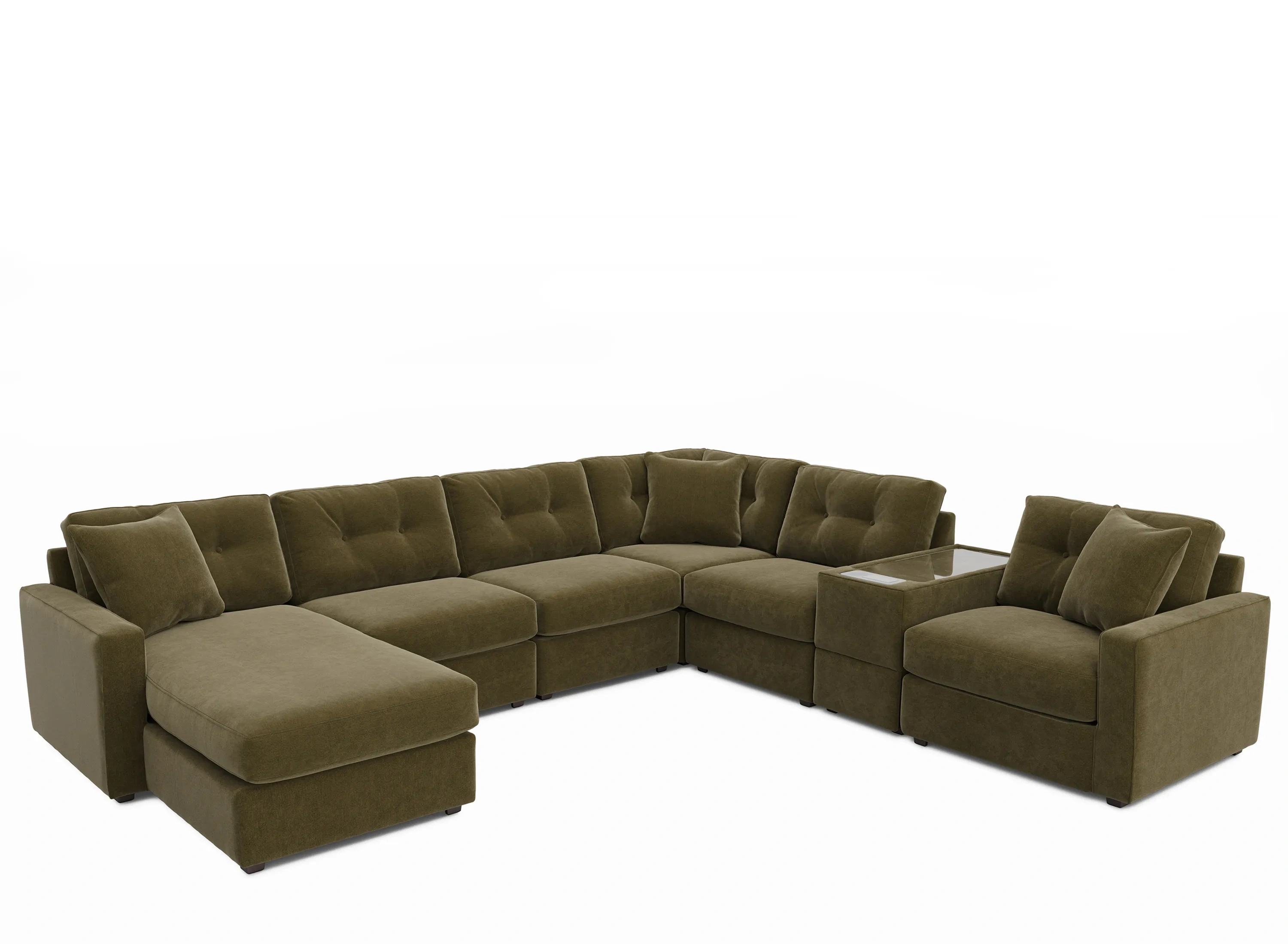 ModularOne 7-pc. Sectional w/One Power Console | Raymour & Flanigan