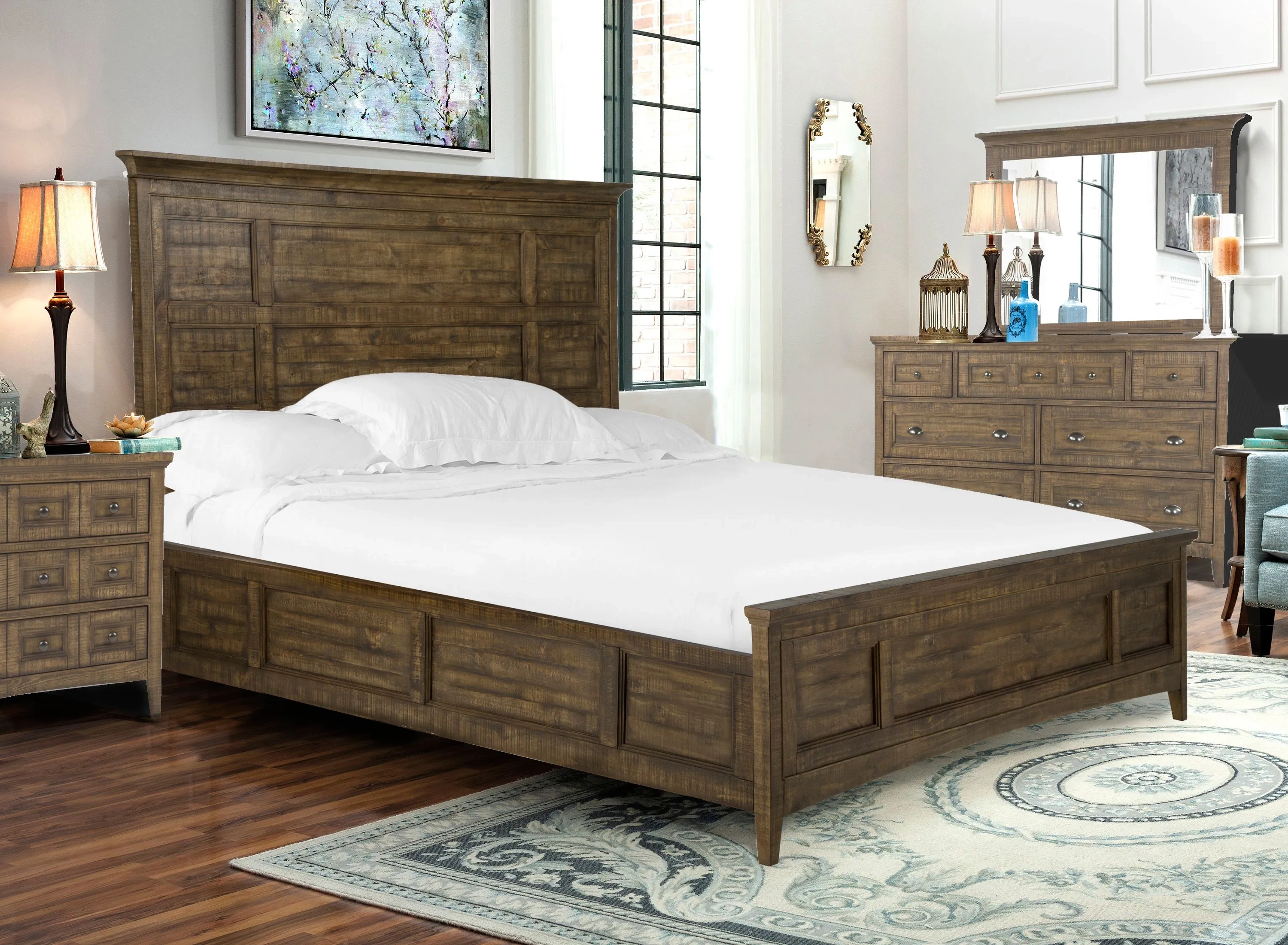 Ivy Ridge 4-pc. Bedroom Set w/ Panel Bed | Raymour & Flanigan