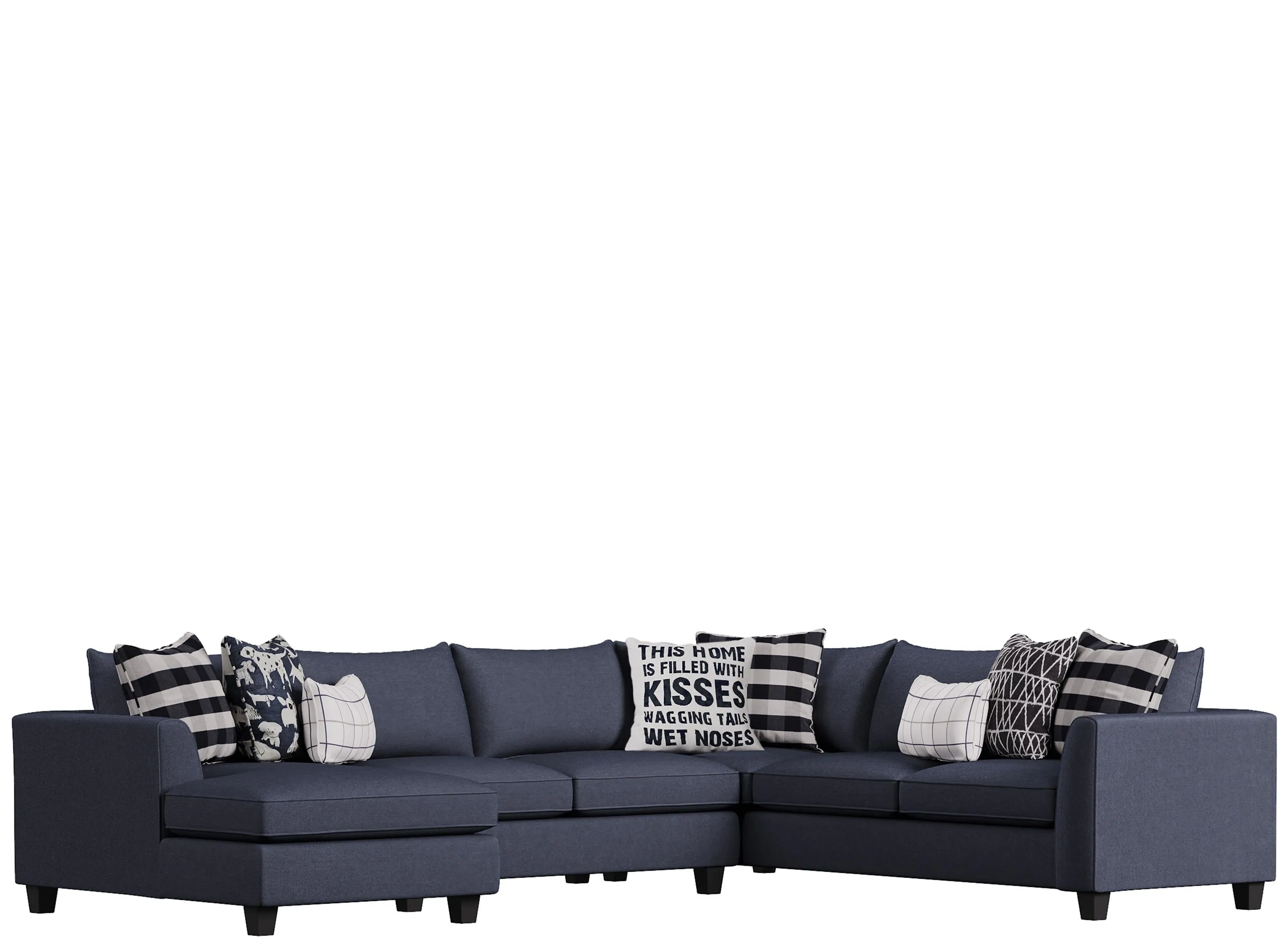 Daine 3-pc. Sectional Sofa w/ Full Sleeper | Raymour & Flanigan