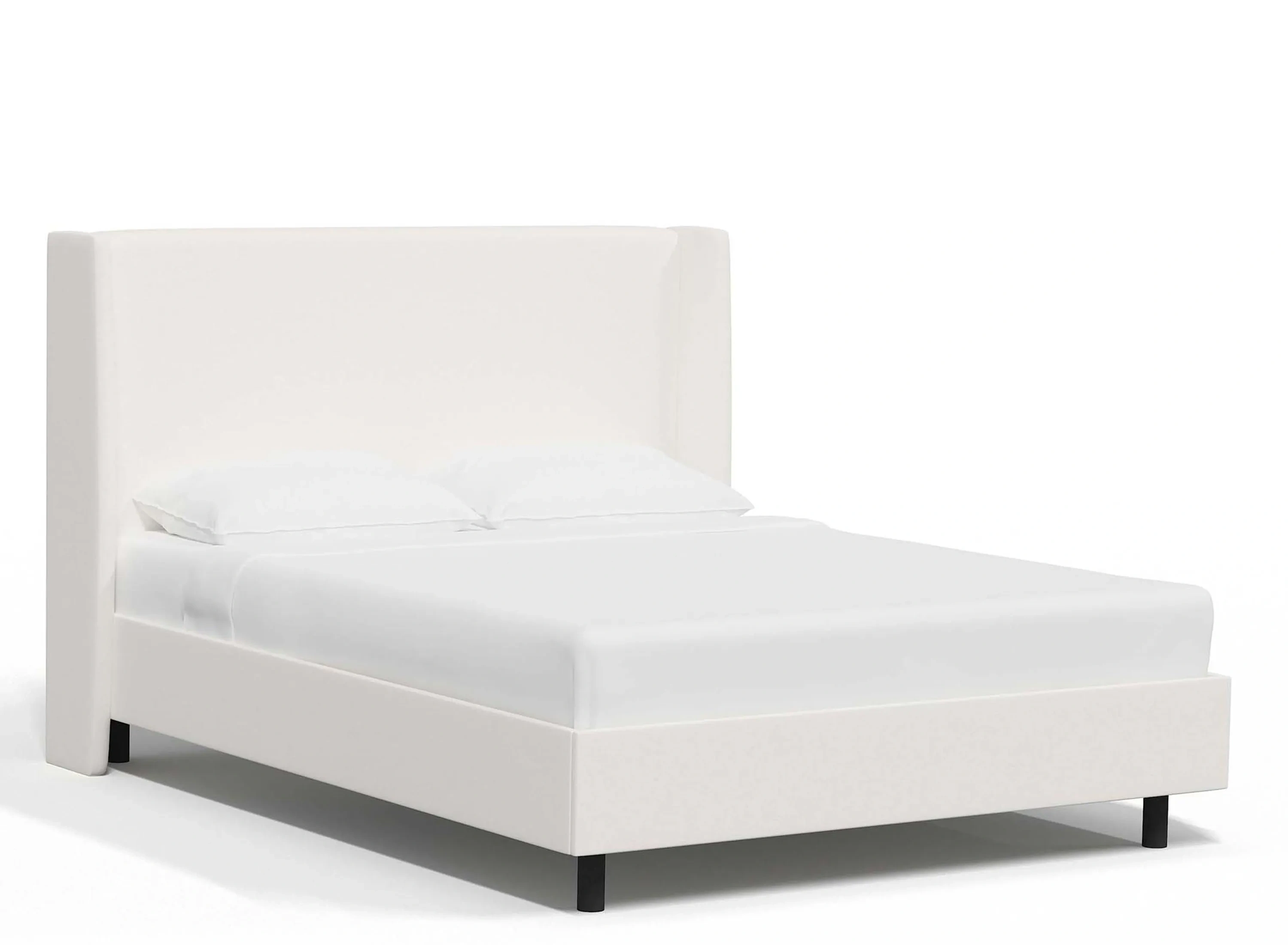 Ellison Upholstered Wingback Platform Bed | Raymour & Flanigan